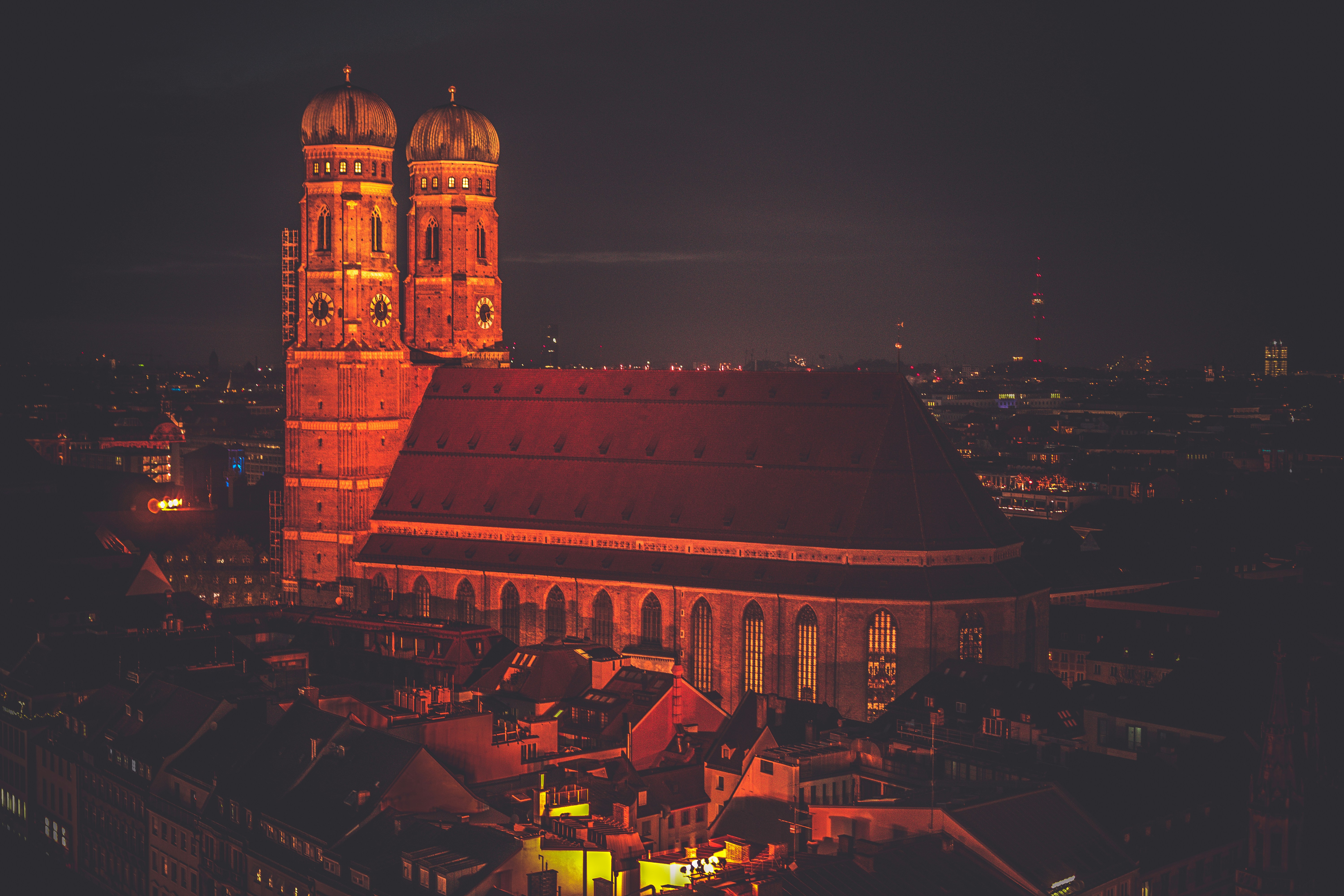 Amber Night at the Twin-Towered Cathedral