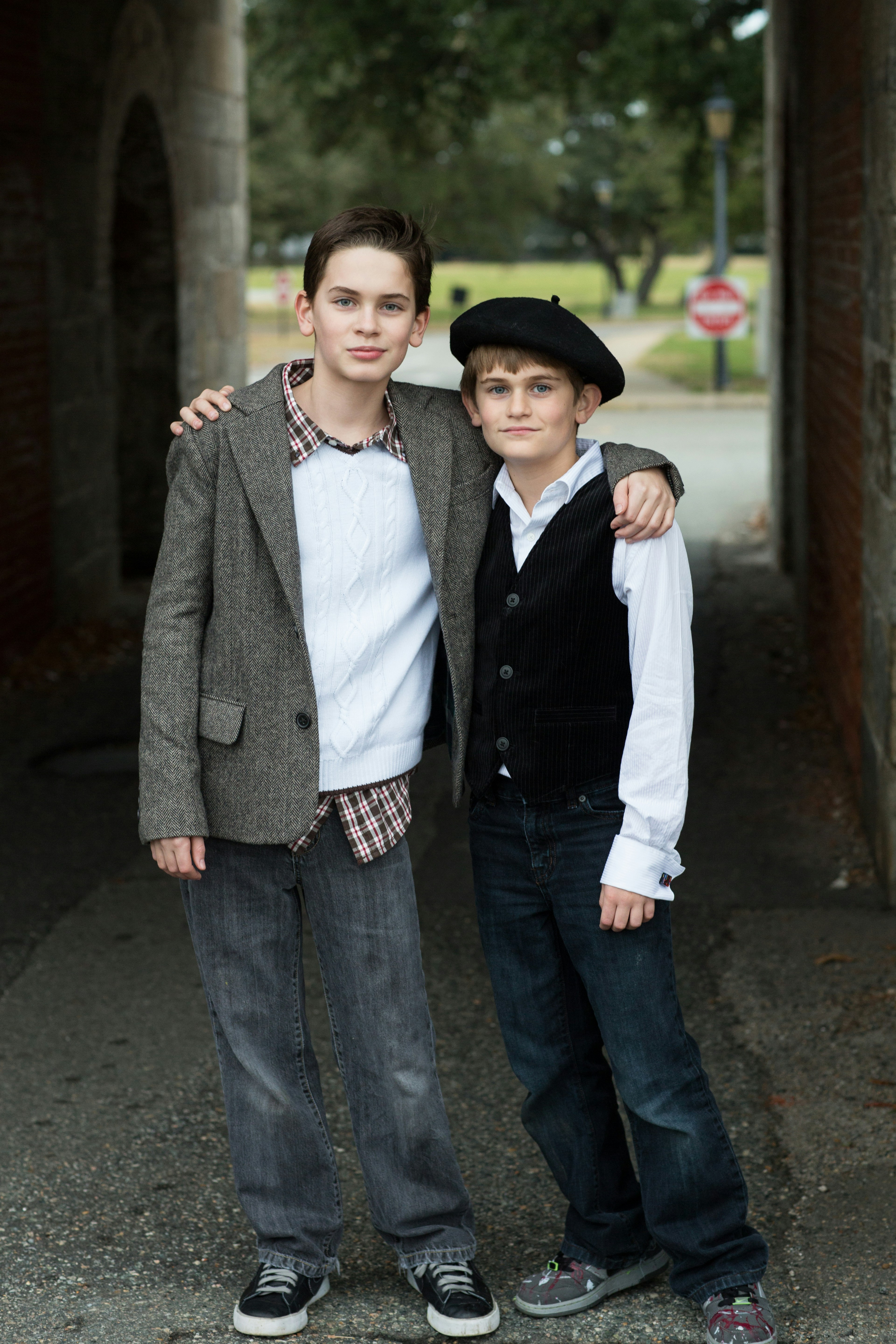 Boys wrapping their arms around each others photo – Free Fort monroe ...