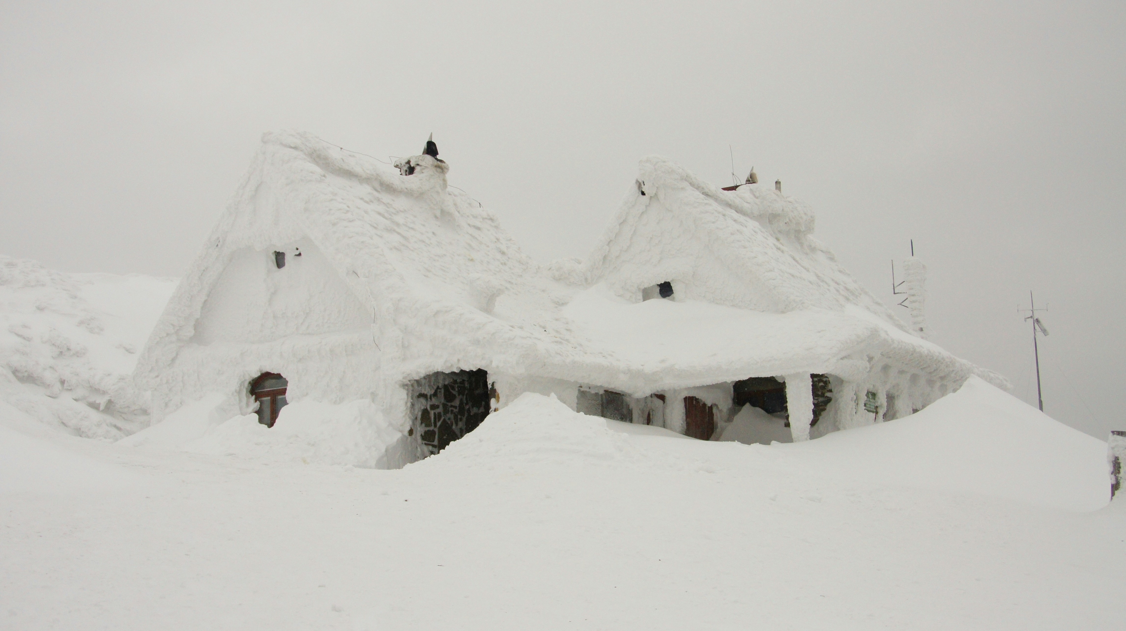 House covered in snow from blizzard | house covered in snow