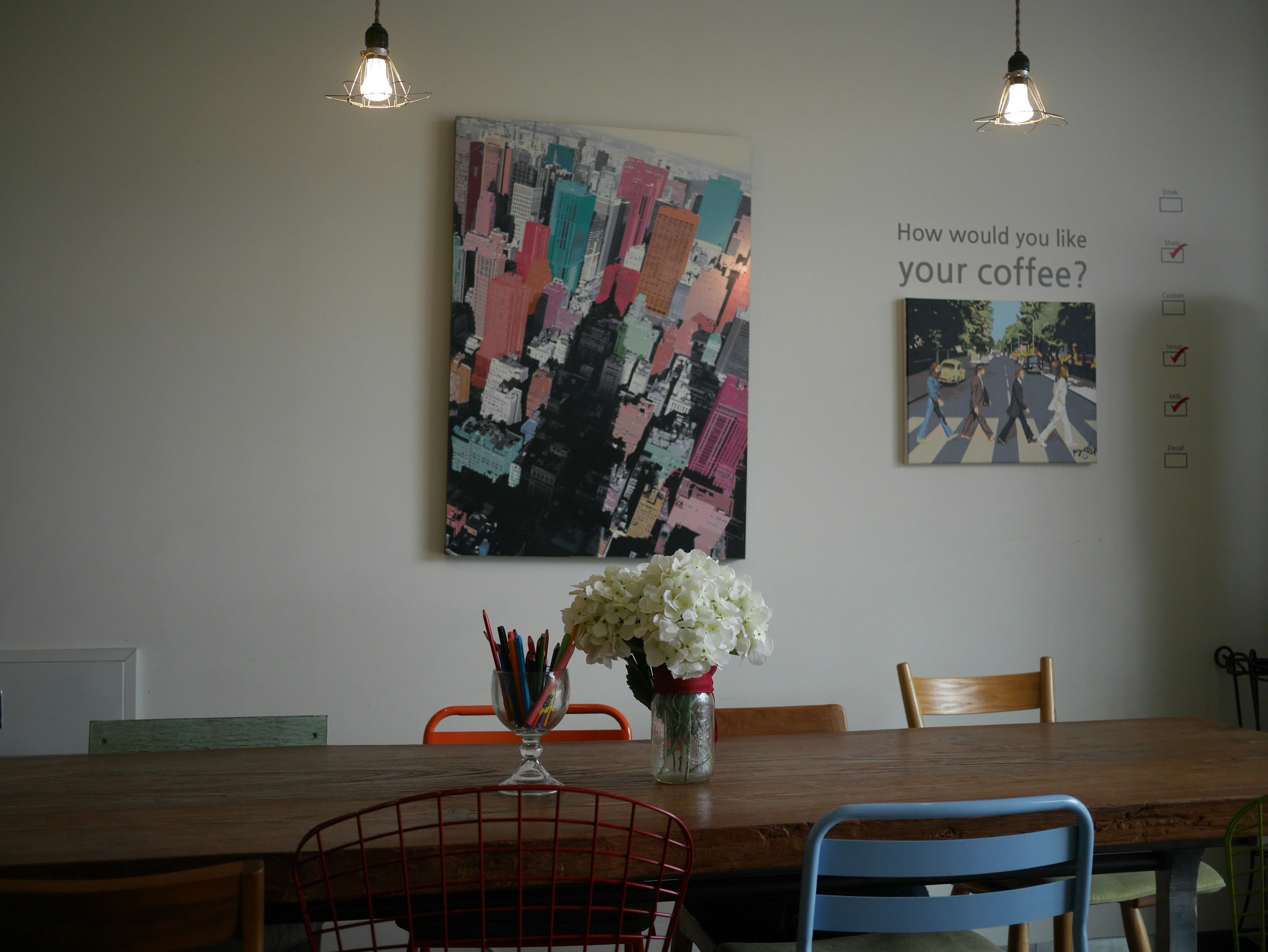 Eclectic Café Corner with Artistic FlairSam Shin