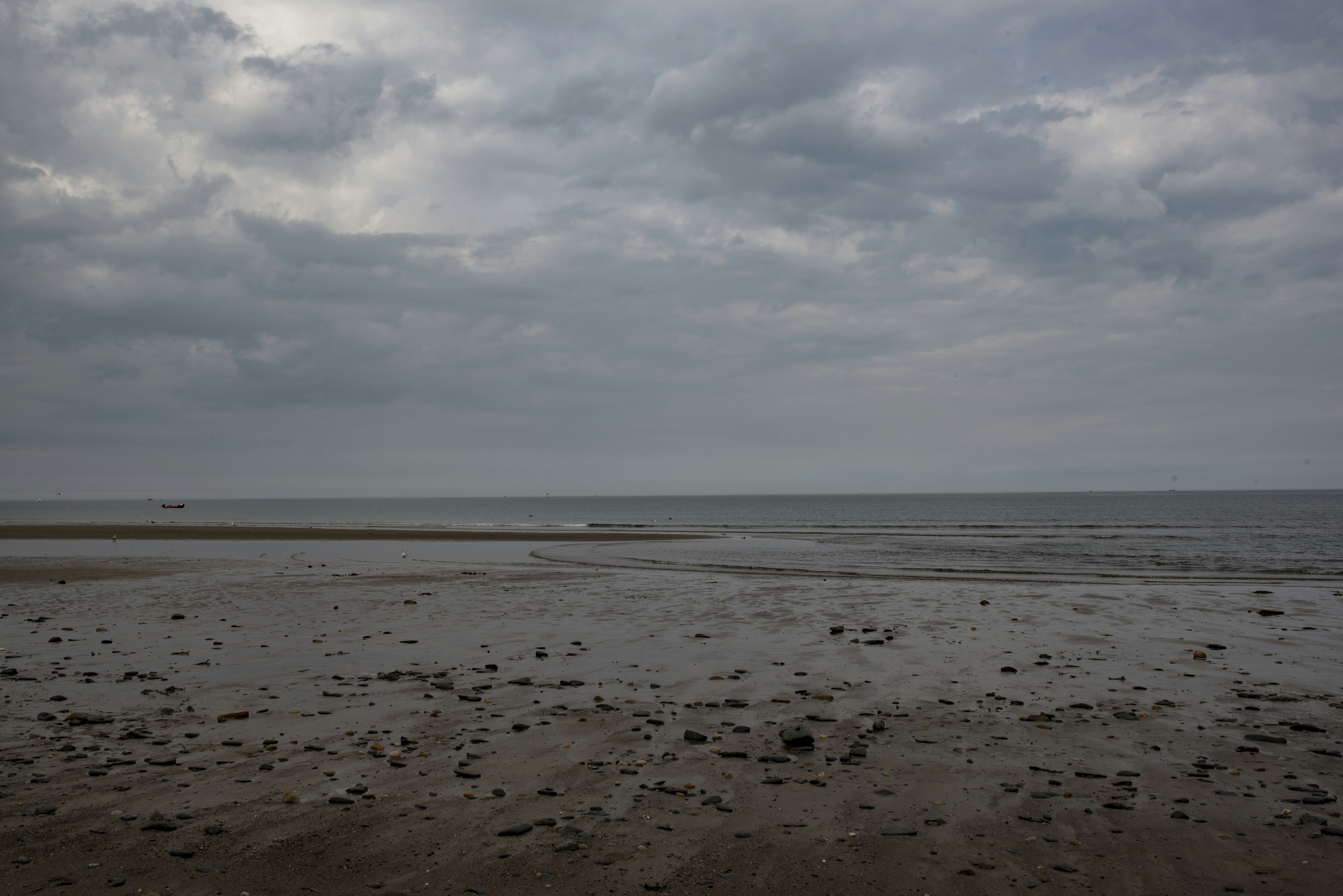 Seashore under gray clouds photo – Free Grey Image on Unsplash