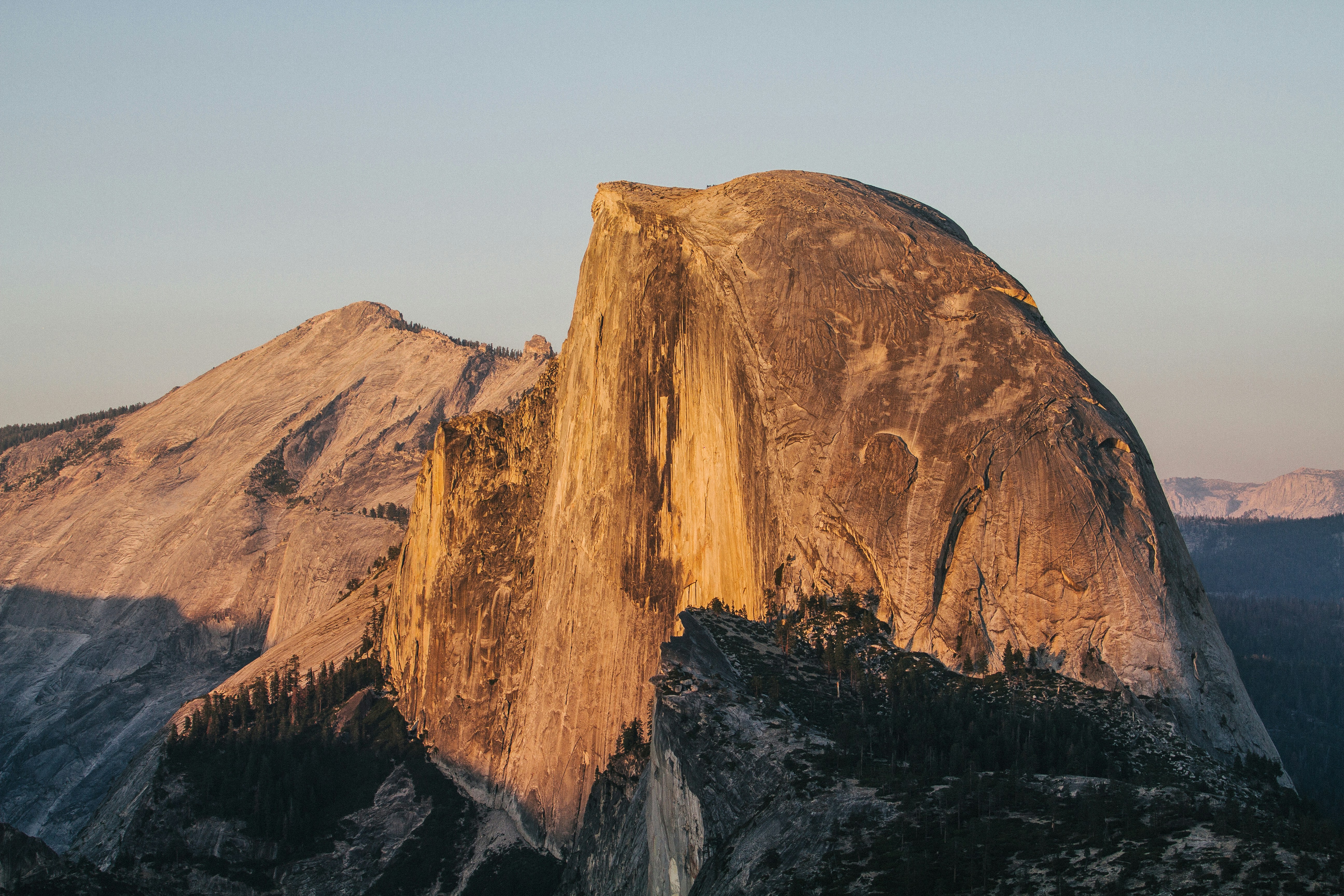 Yosemite National Park’s Half Dome at sunset | landscape photography of mountain