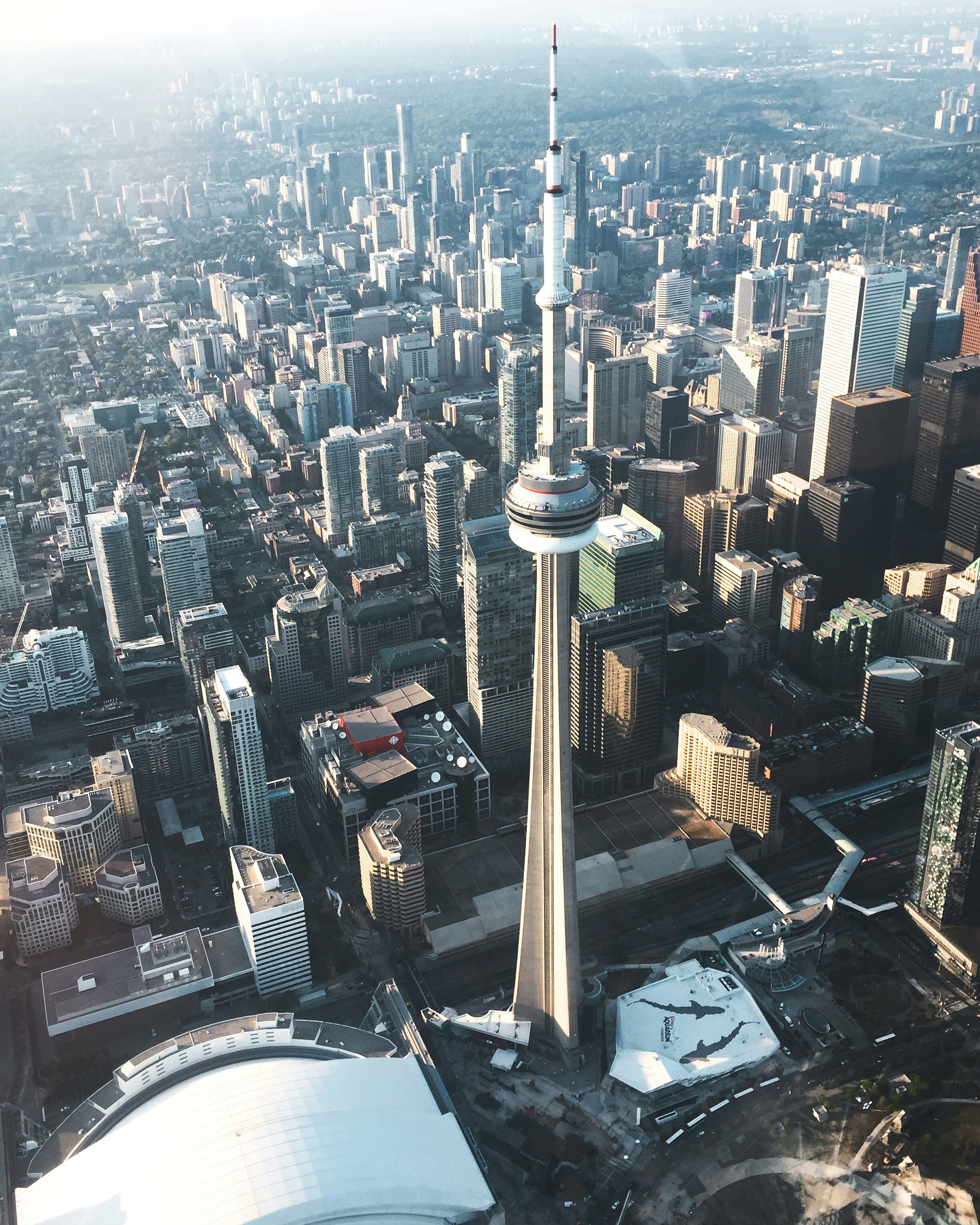 Urban Spire: A Vertical Journey Above Toronto