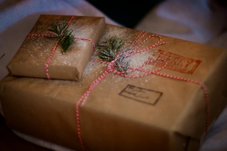 Rustic Elegance: Twine and Greenery Gift Wrap