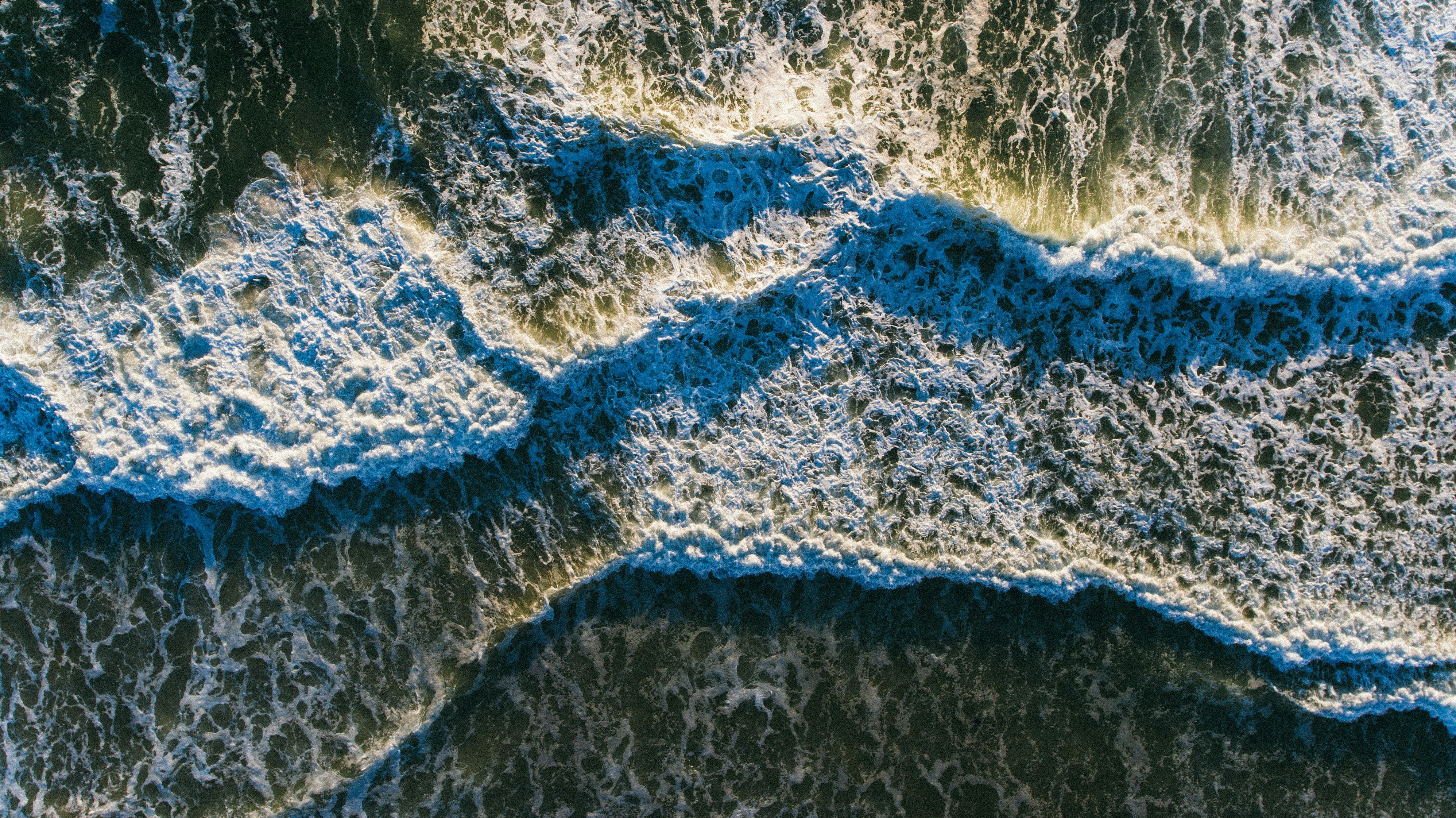 Aerial photography of ocean wave view during daytime photo – Free Water ...