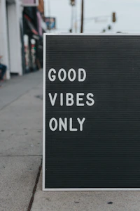 Urban Positivity Message on Sunset Boulevard