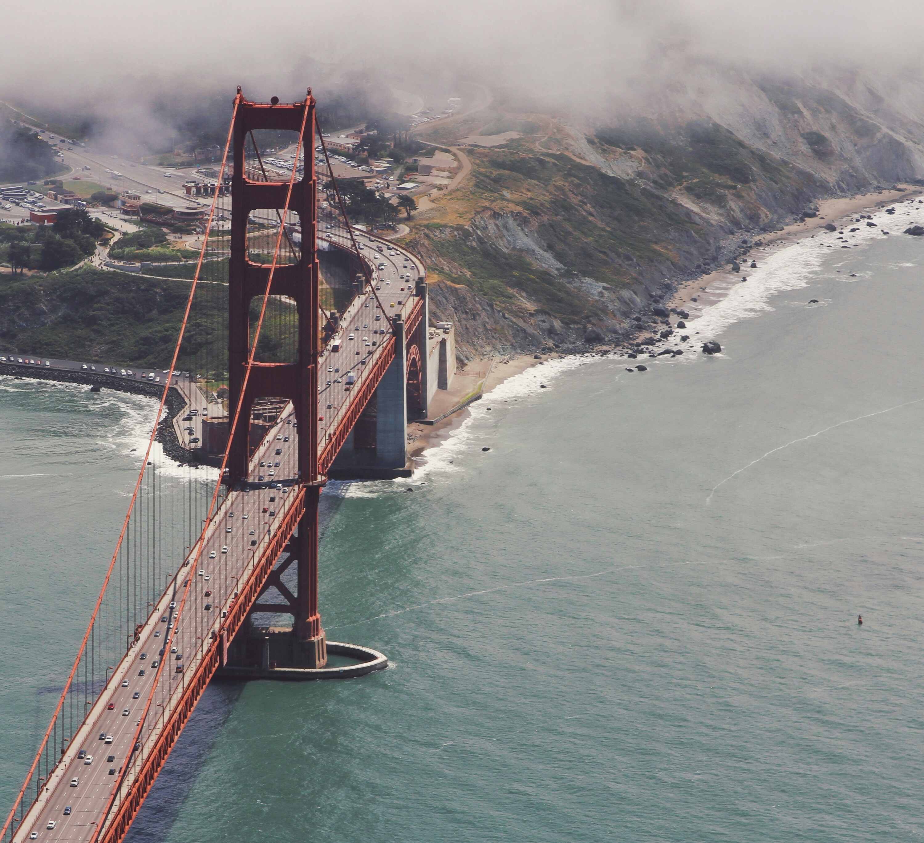 Aerial photography of Golden Gate Bridge photo – Free Golden gate ...