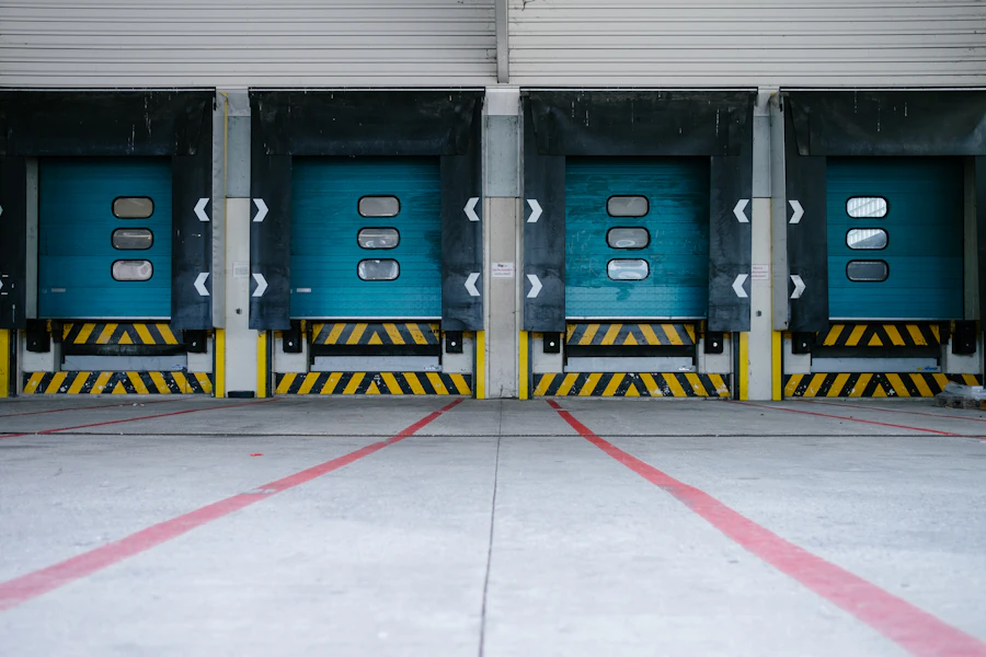 Colorfull Cargo Doors | closeup photo of parking lot