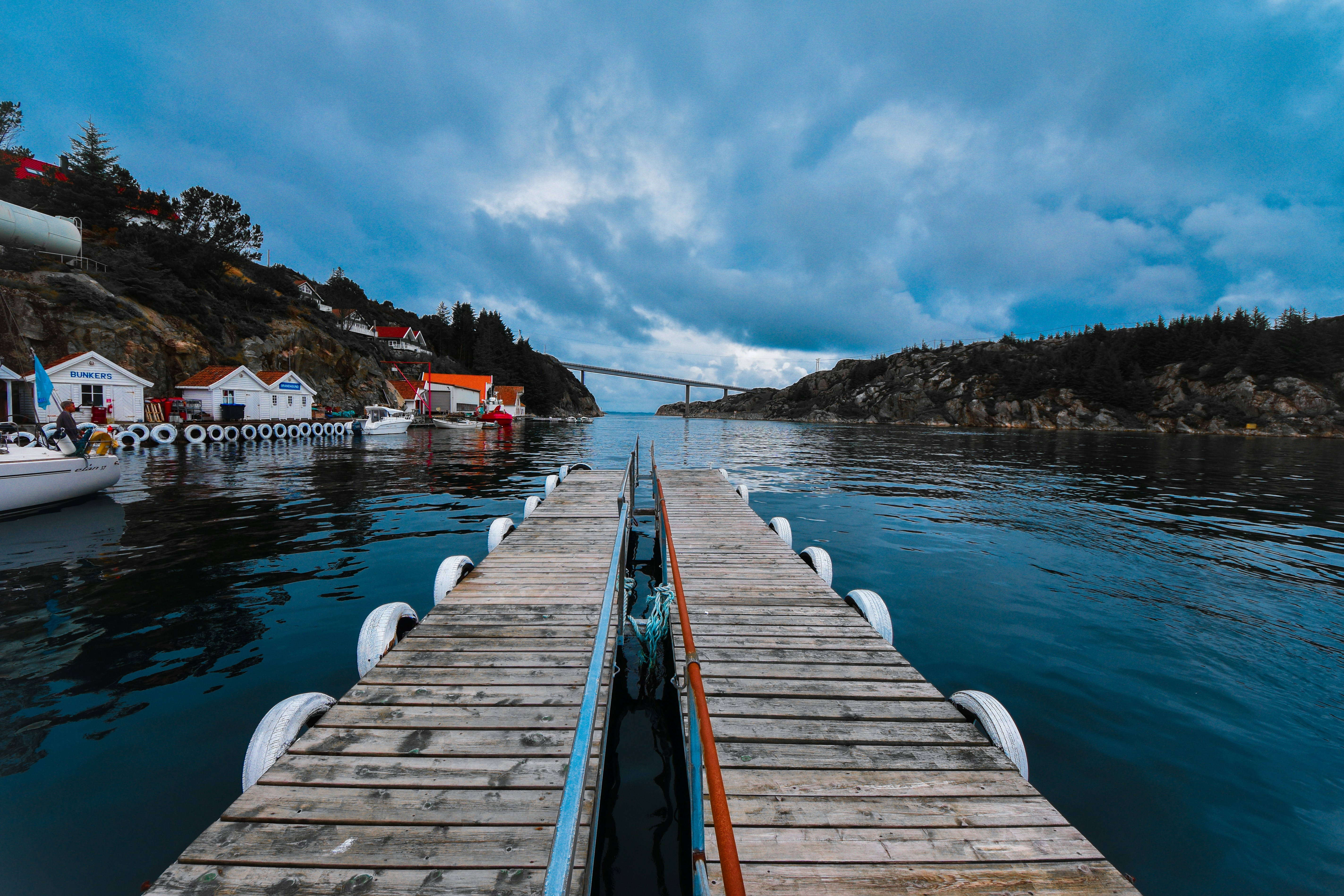 Vanishing Dock: Symmetry Toward a Quiet Nordic Bay