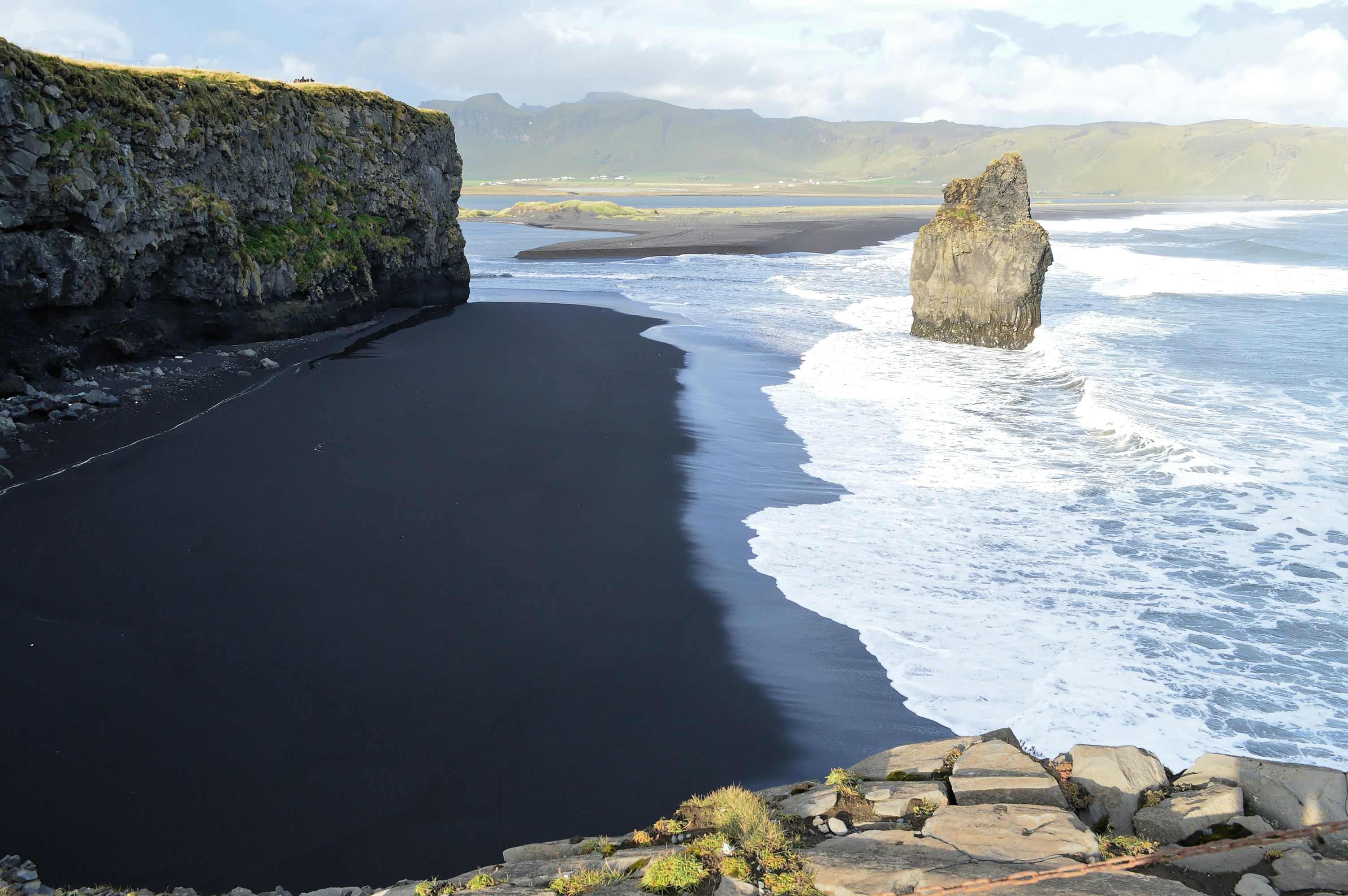 Majestic Contrast of Icelandic Shores