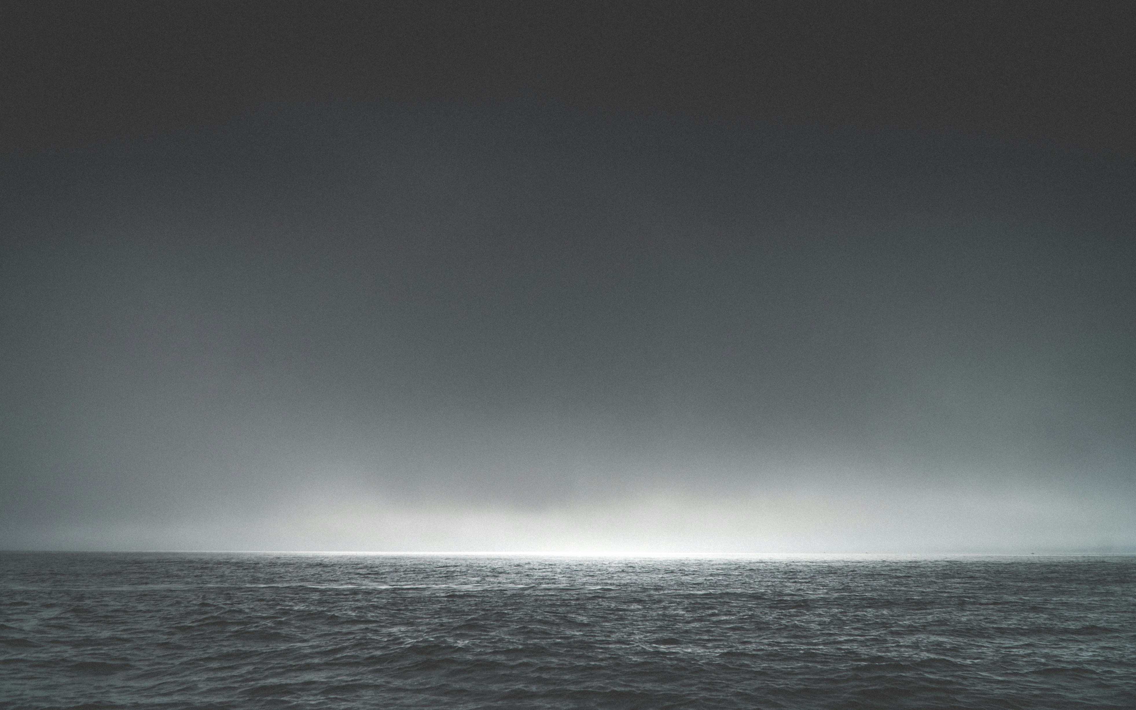Grayscale photography of ocean photo – Free Ocean Image on Unsplash