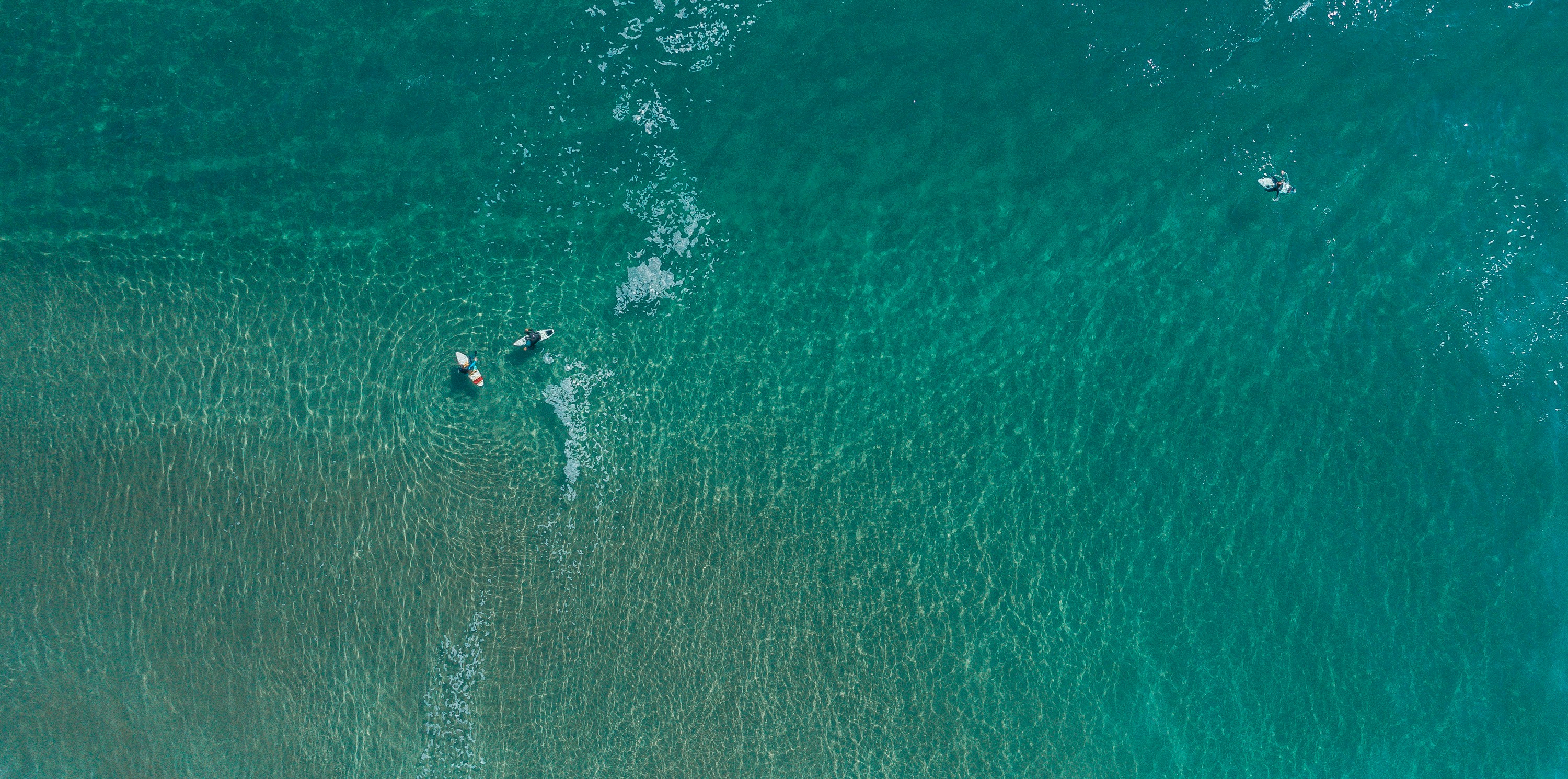 Two person surfing on ocean aerial photography photo – Free Maitencillo ...