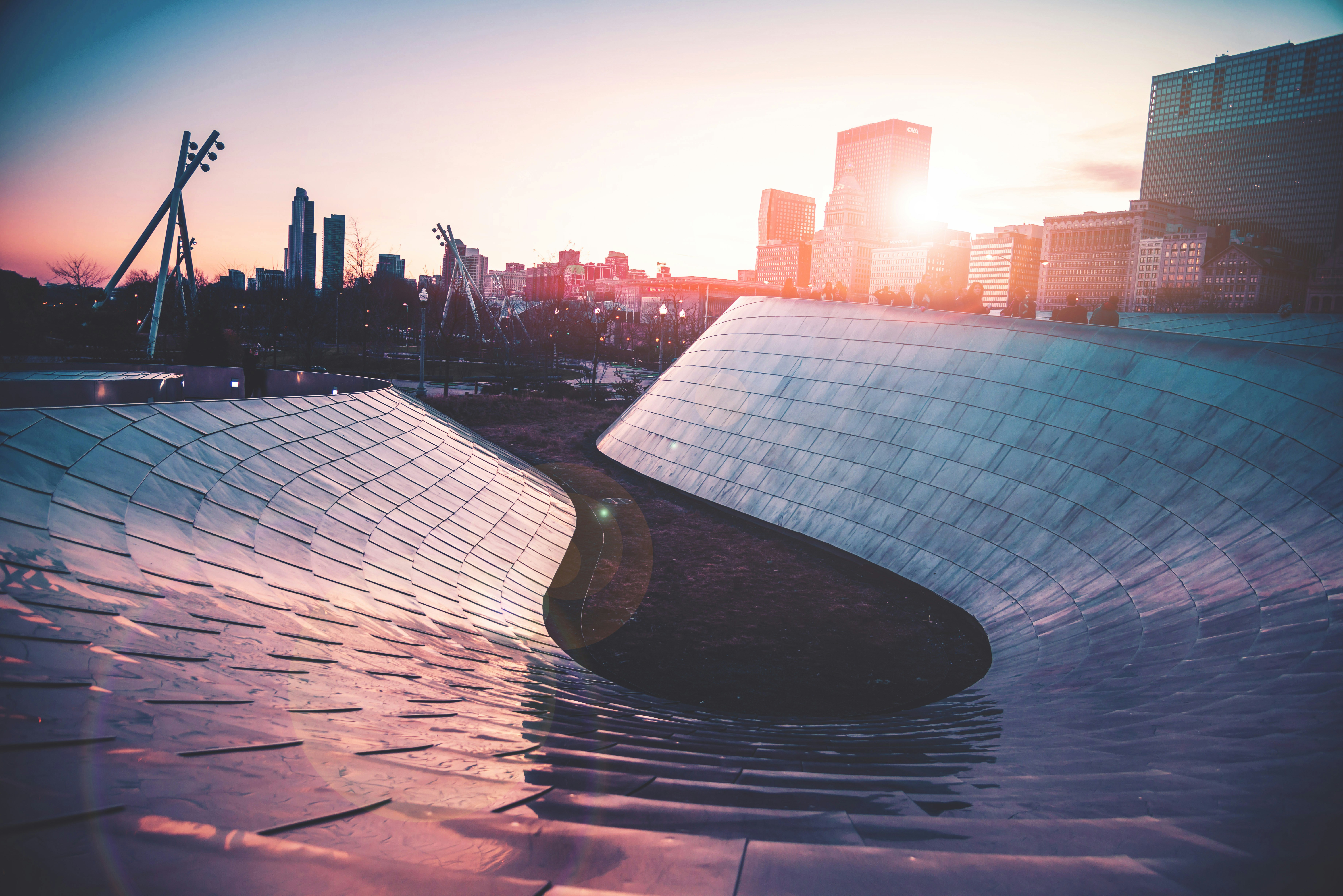 Urban Echoes on Shimmering Rails