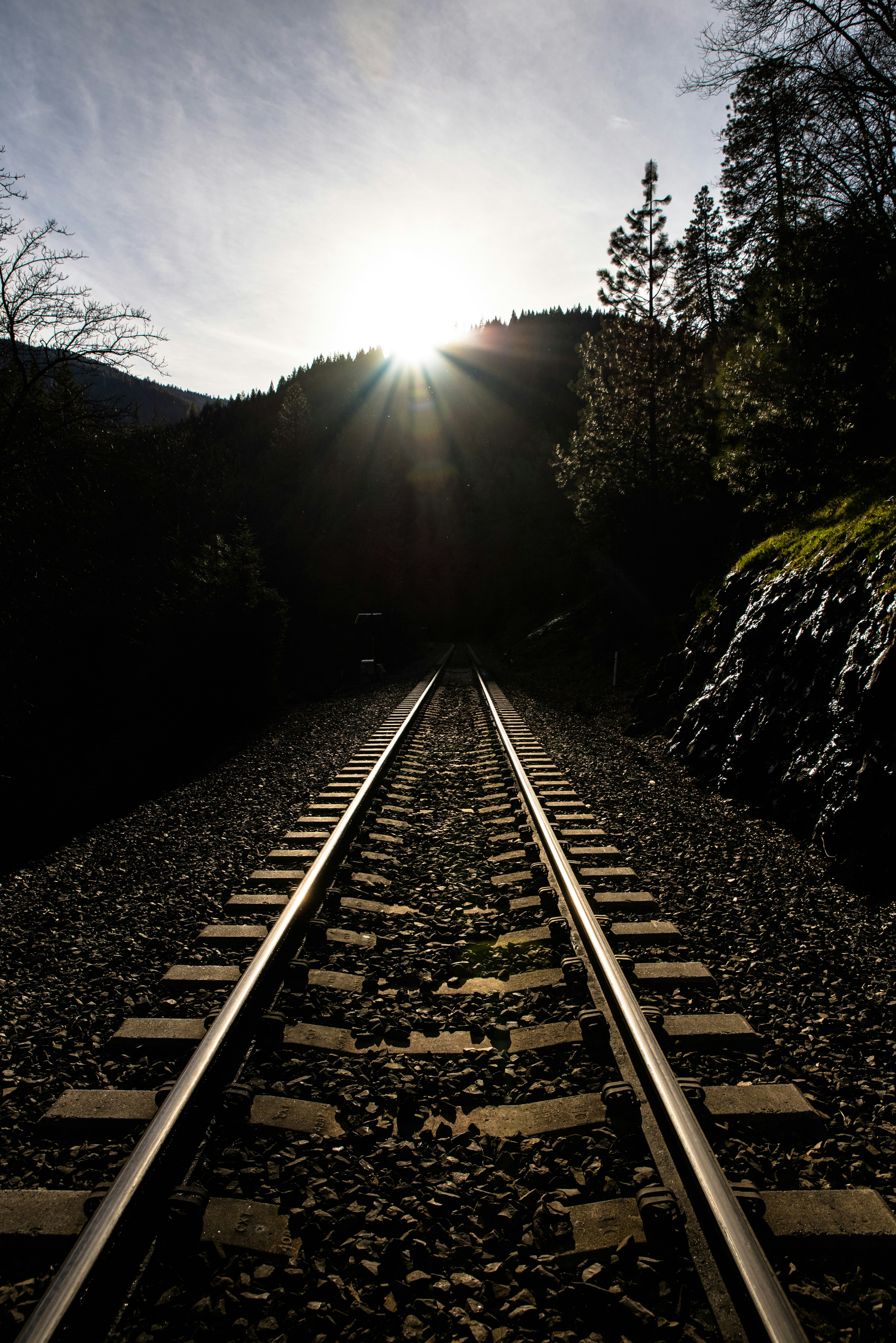 Sun rays over the hills and railroad photo – Free Dunsmuir Image on ...