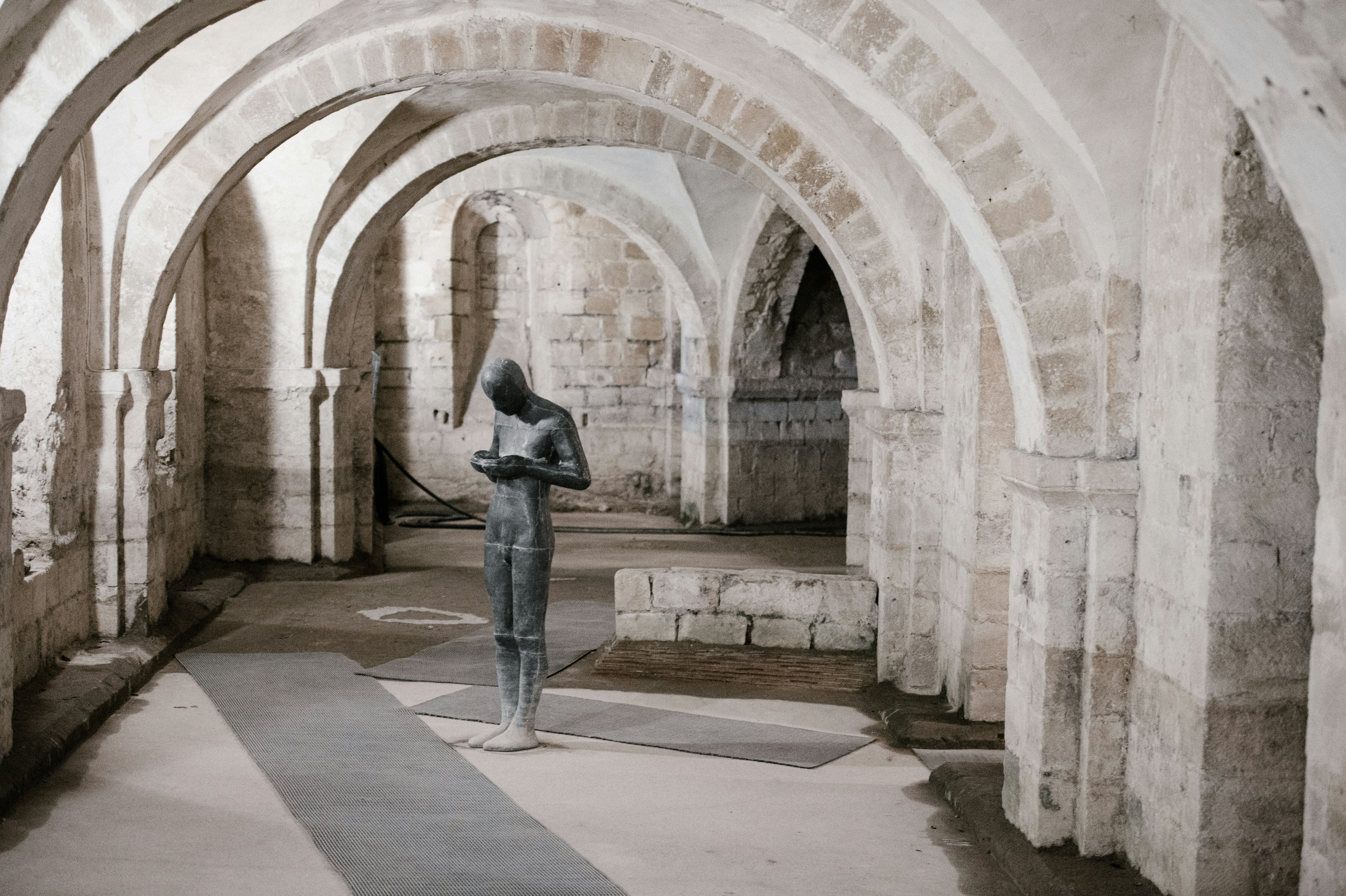 Silent Sentinel in Stone Arches