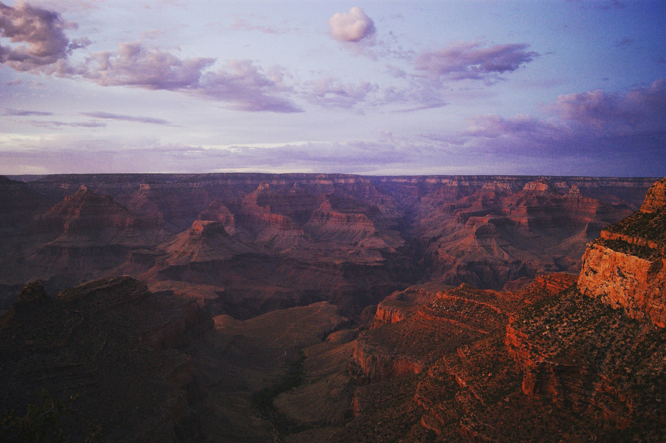 Sunset at the Grand Canyon: Ridge Line Illumination