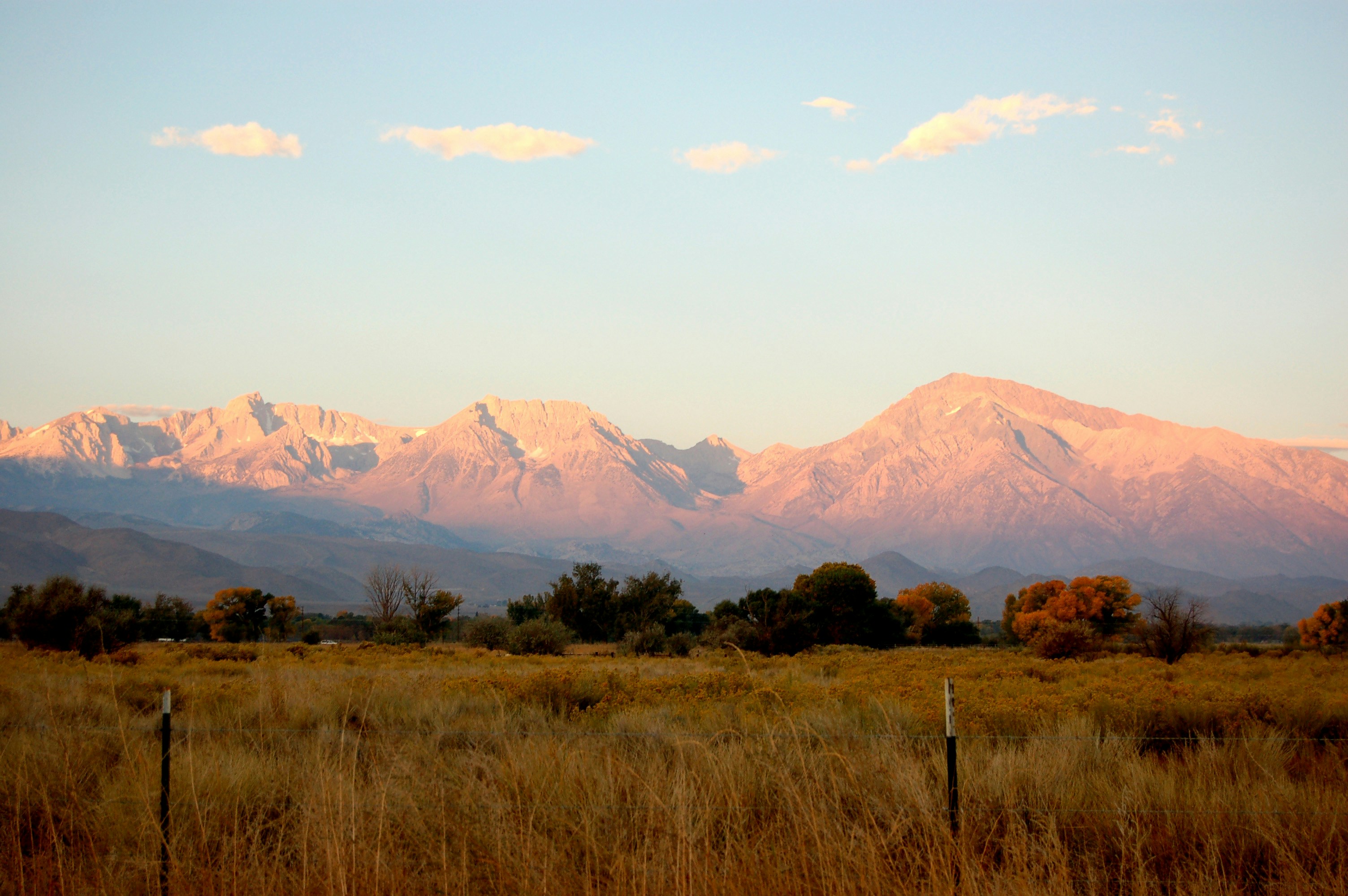 Golden Hour Over Sierra Peaks