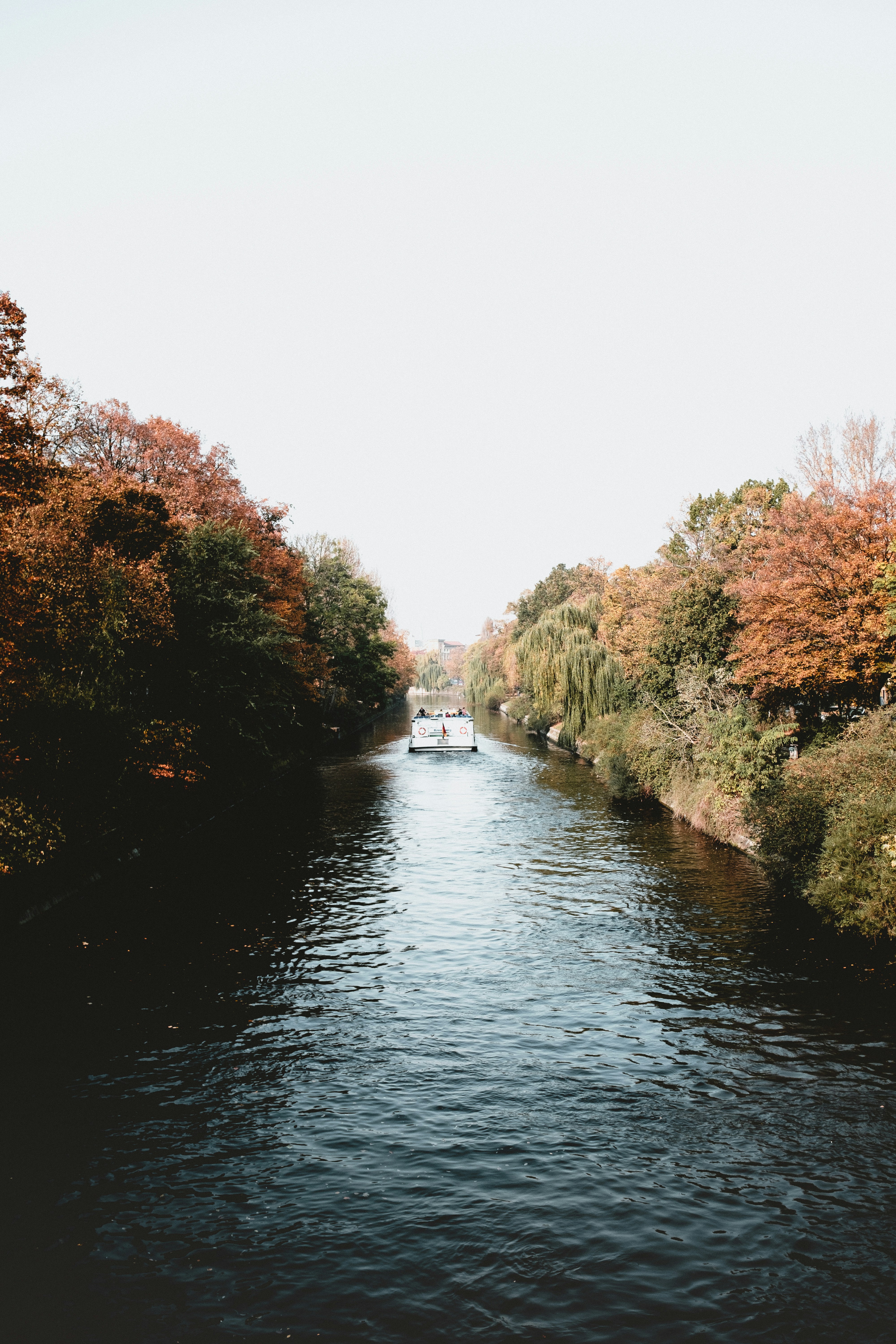 Lanwehr Canal, Berlin | boat in the middle of river during daytime