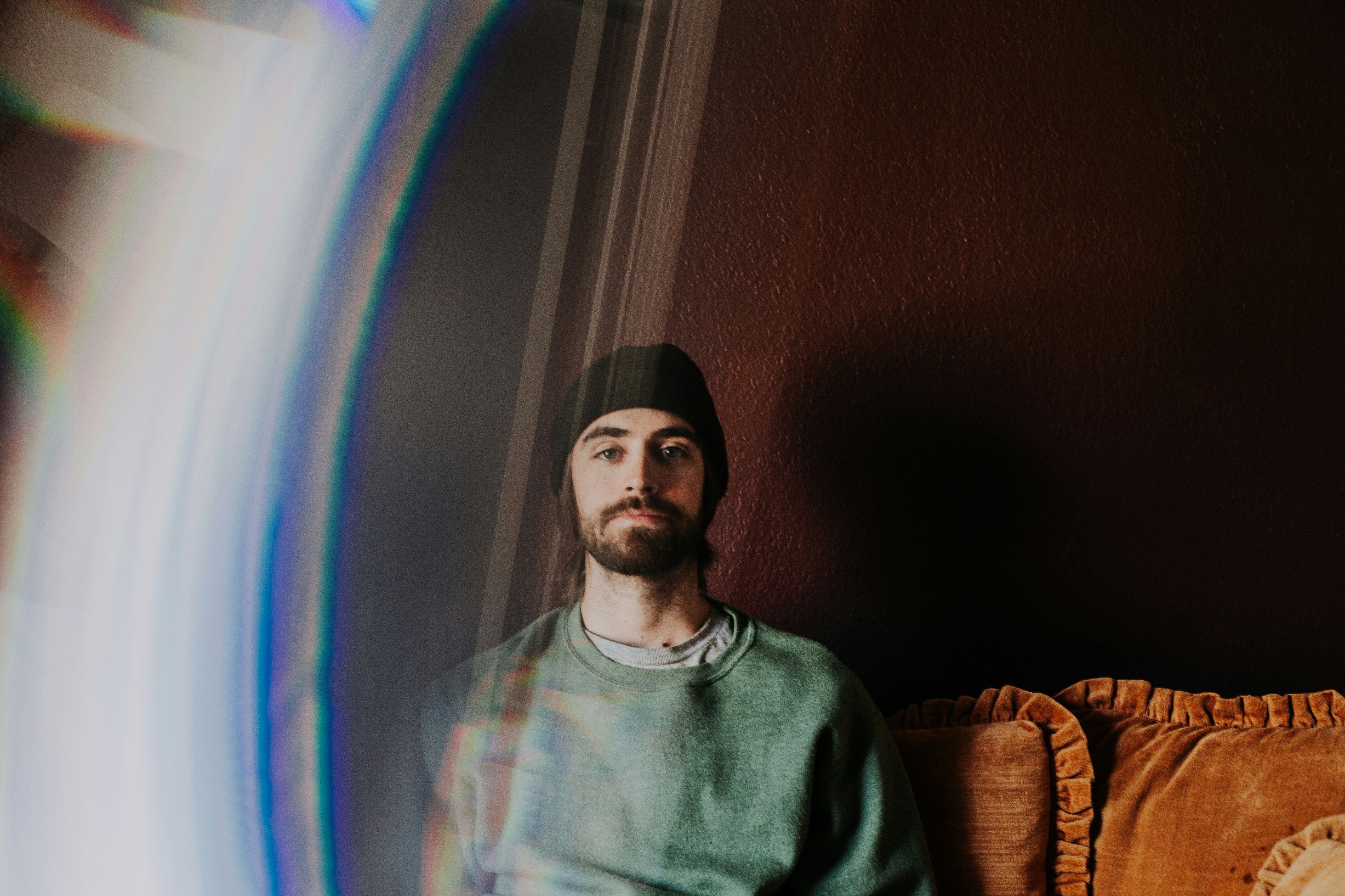 Midnight Lamp: A Quiet Portrait in Motion Blur