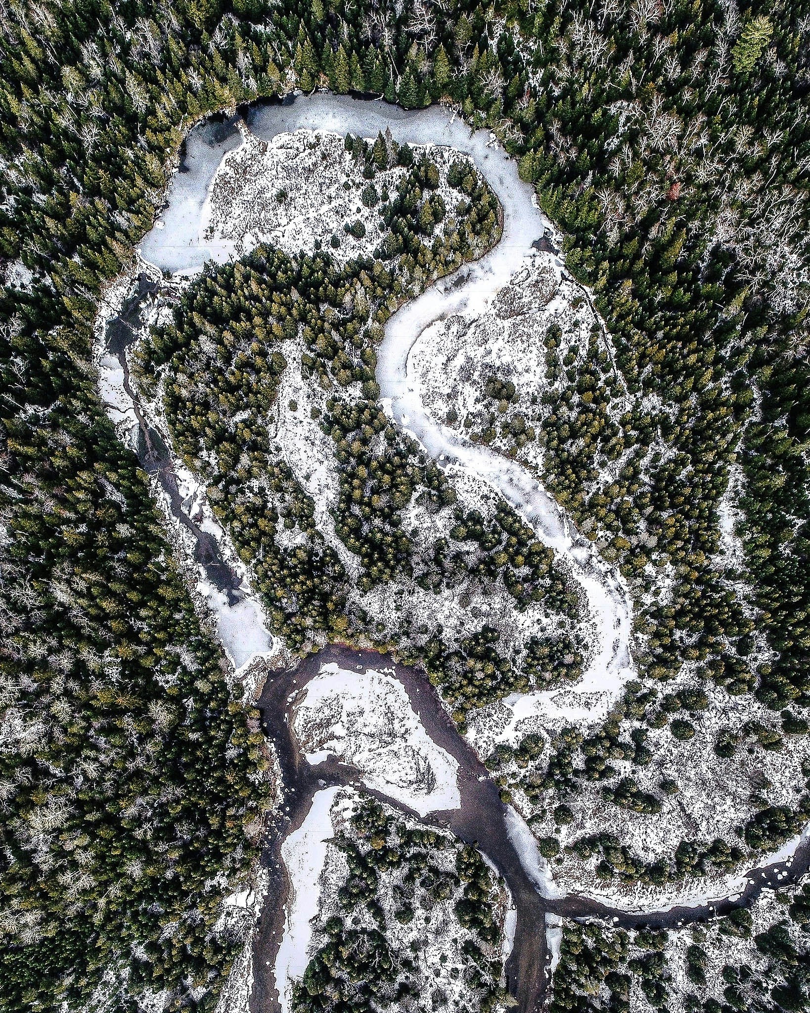 Winter River Bends
