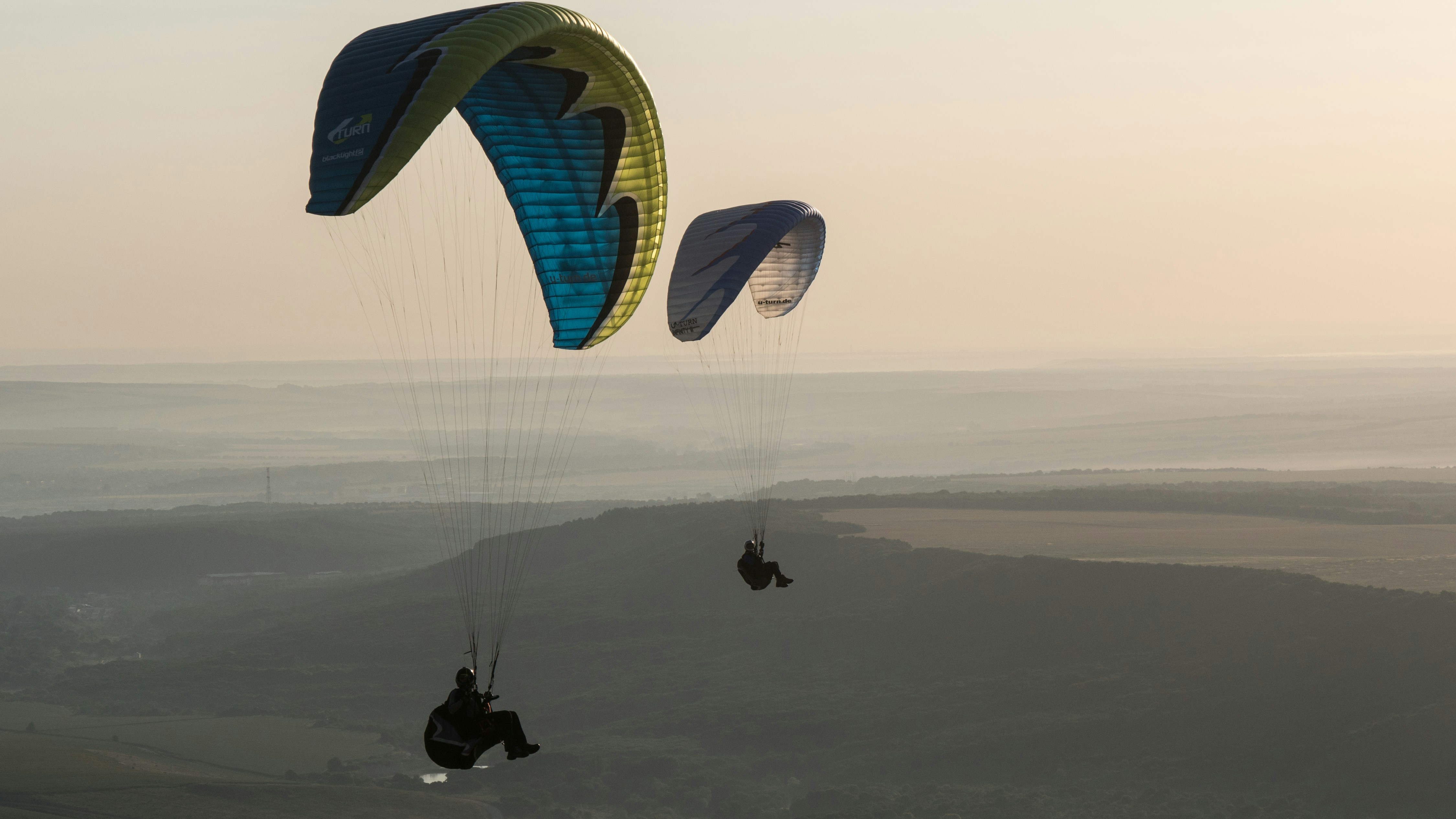 Time-lapse photo of two people parachuting during daytime photo – Free ...
