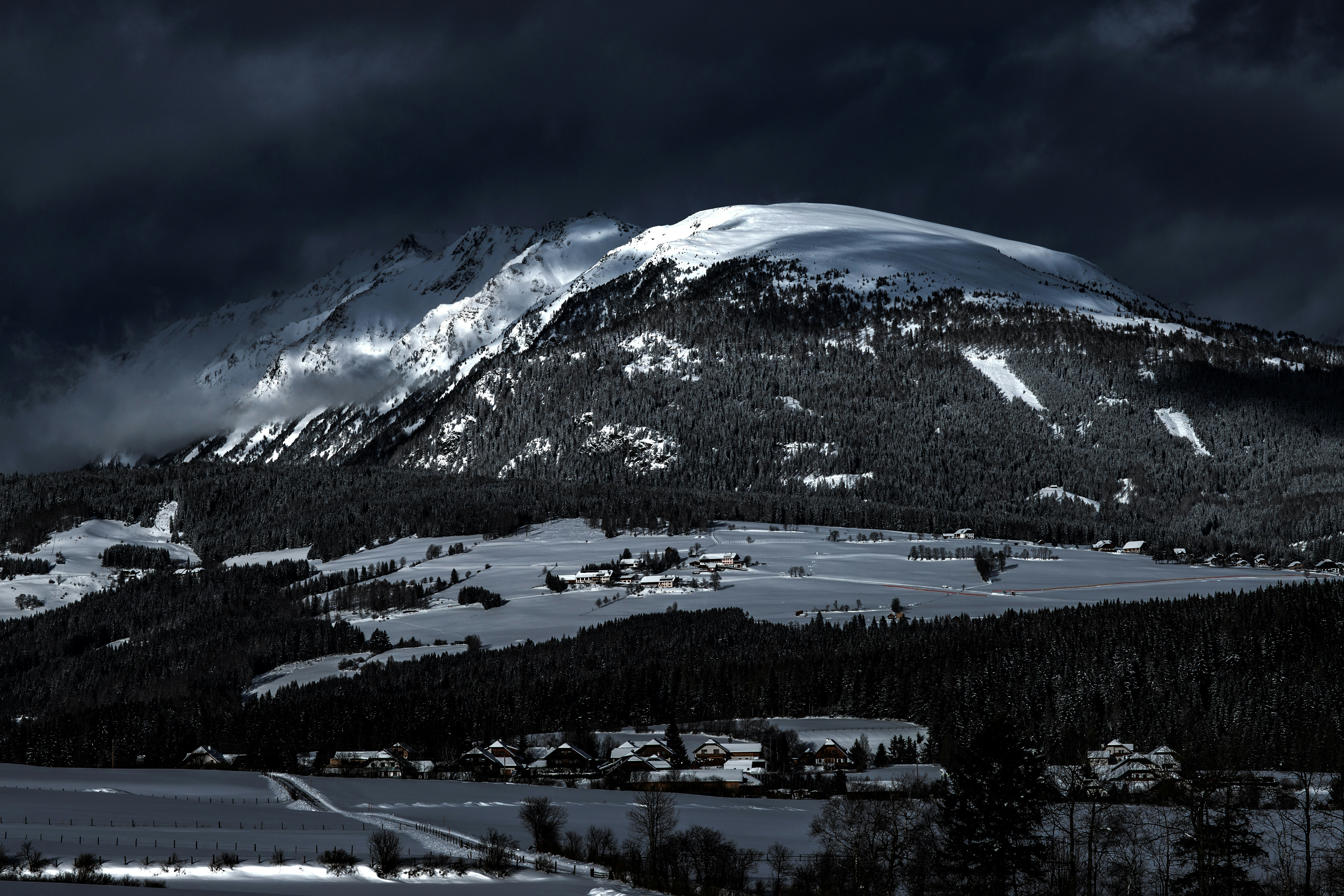 Whispers of Winter: The Silent Majesty of Snow-Capped Peaks