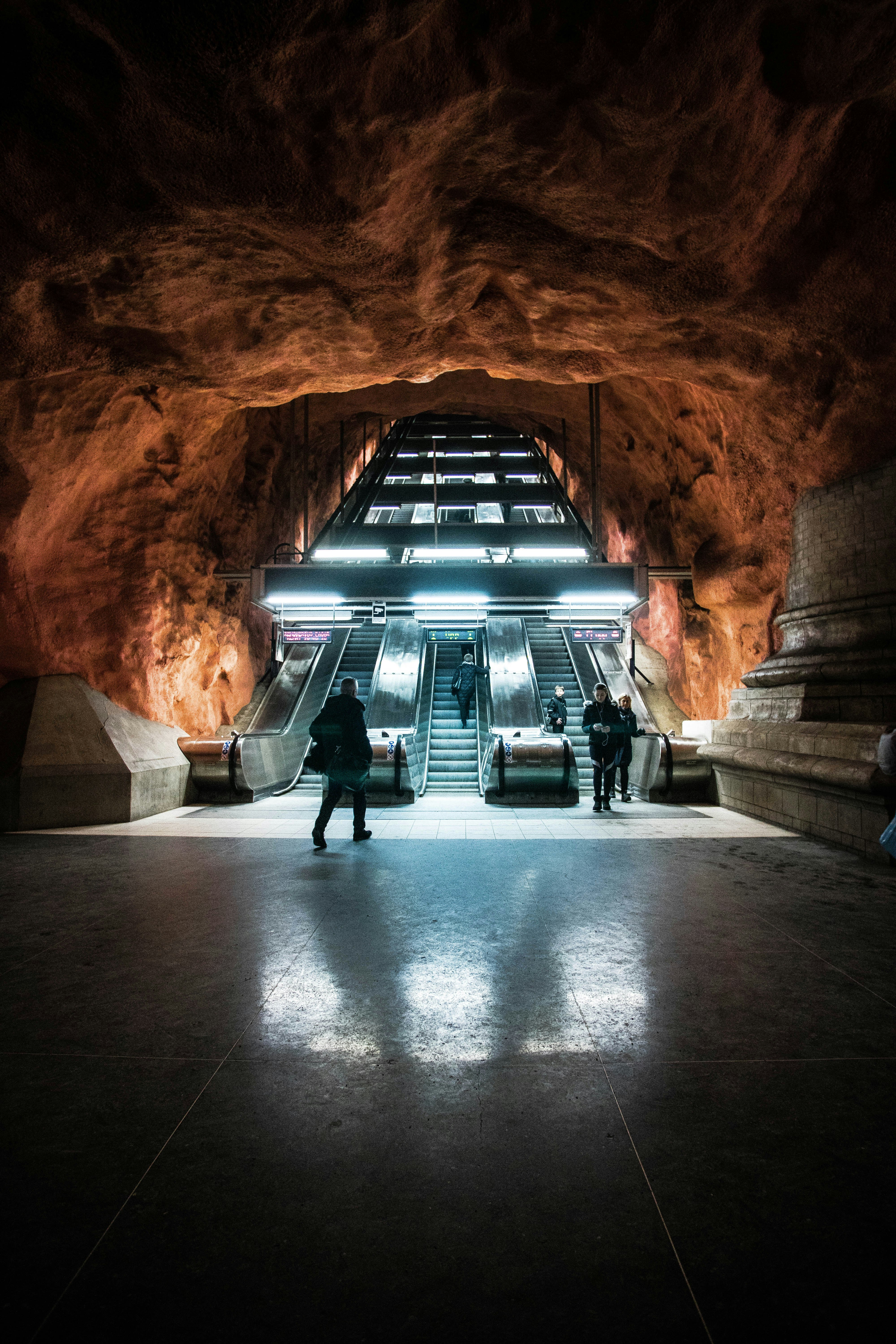 Group of people crossing on underground elevator photo – Free Stockholm ...
