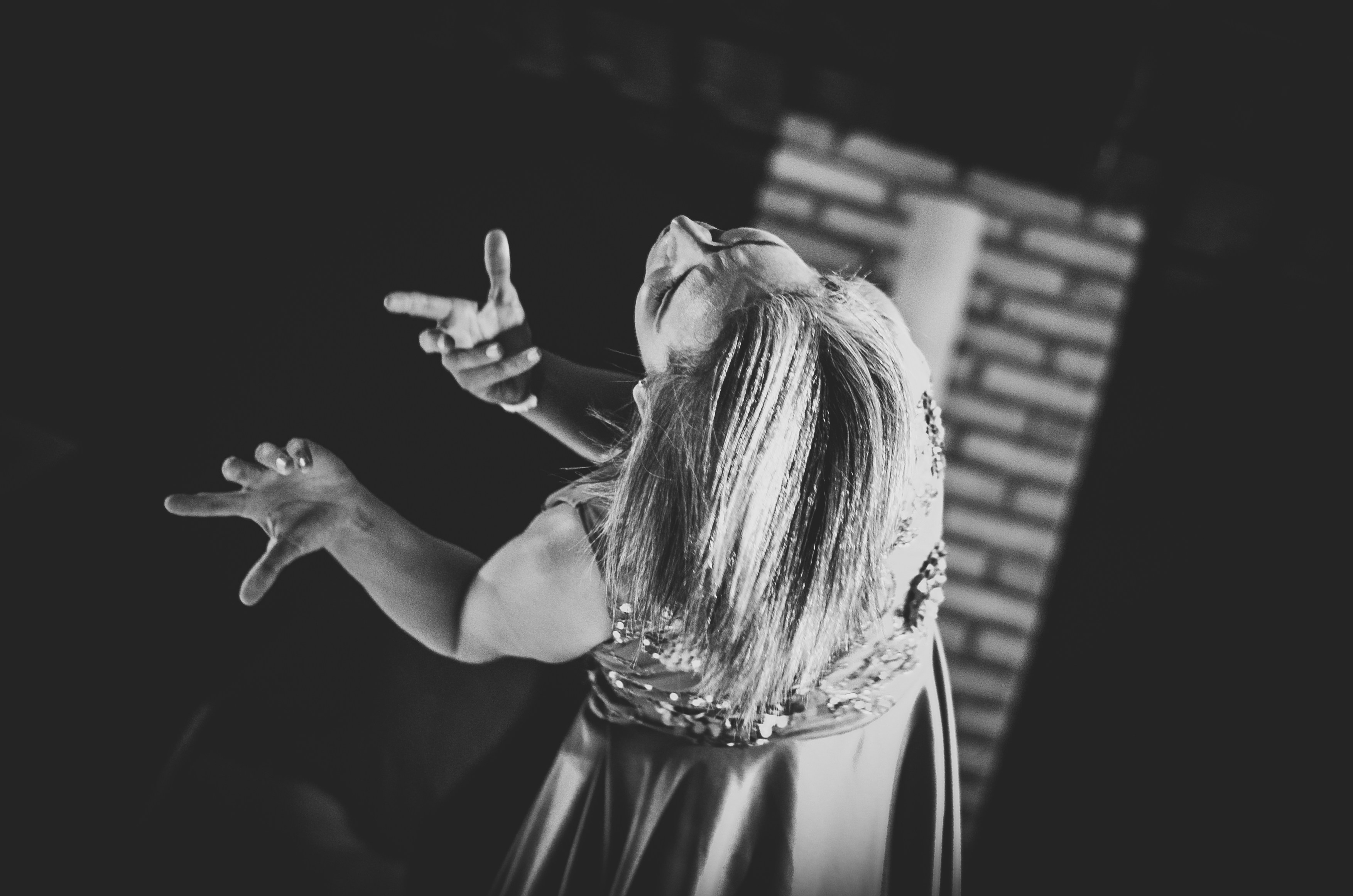 JUST DANCE | grayscale photography dancing woman