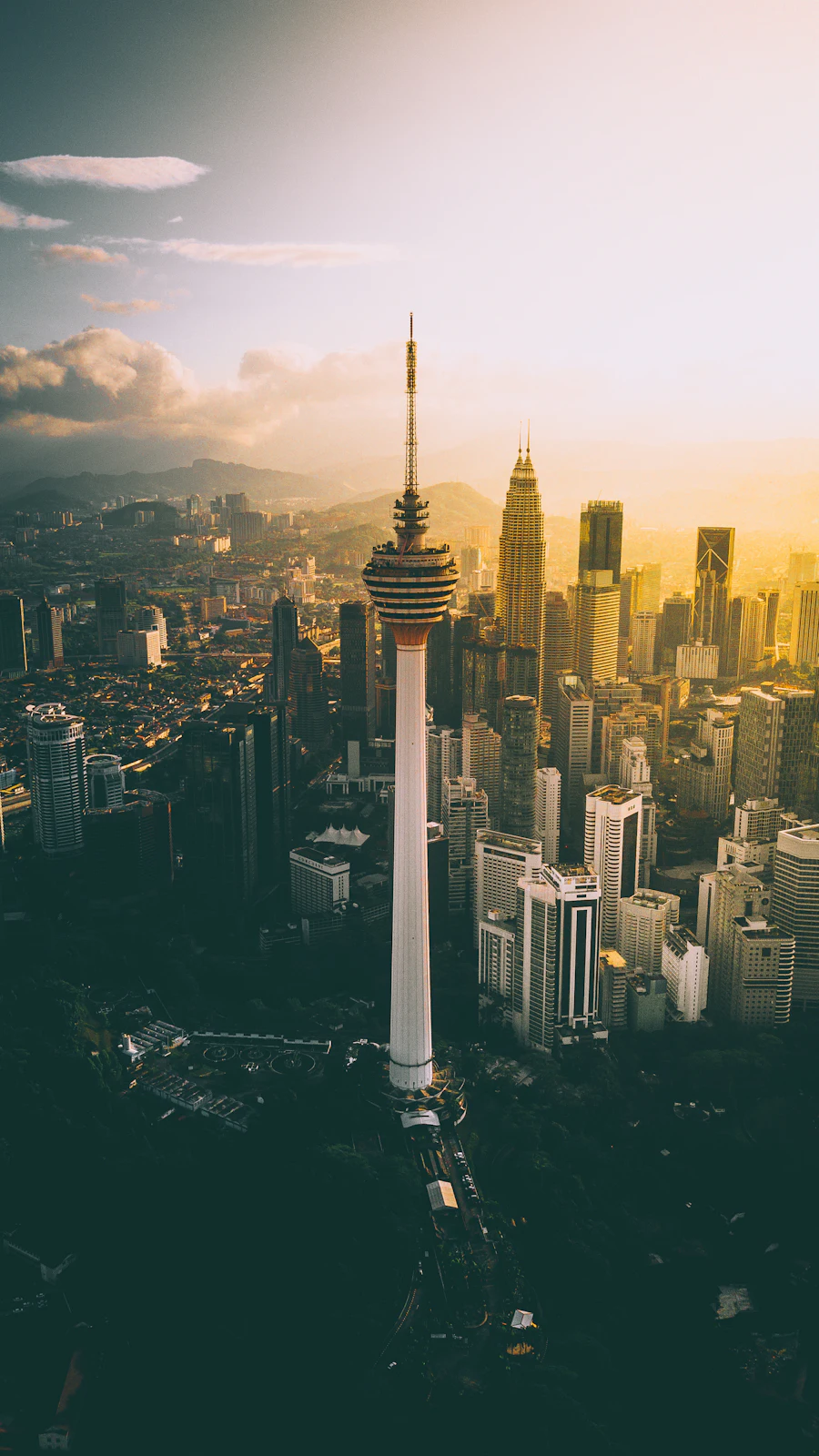 KL Tower during sunrise | CN tower during golden hour