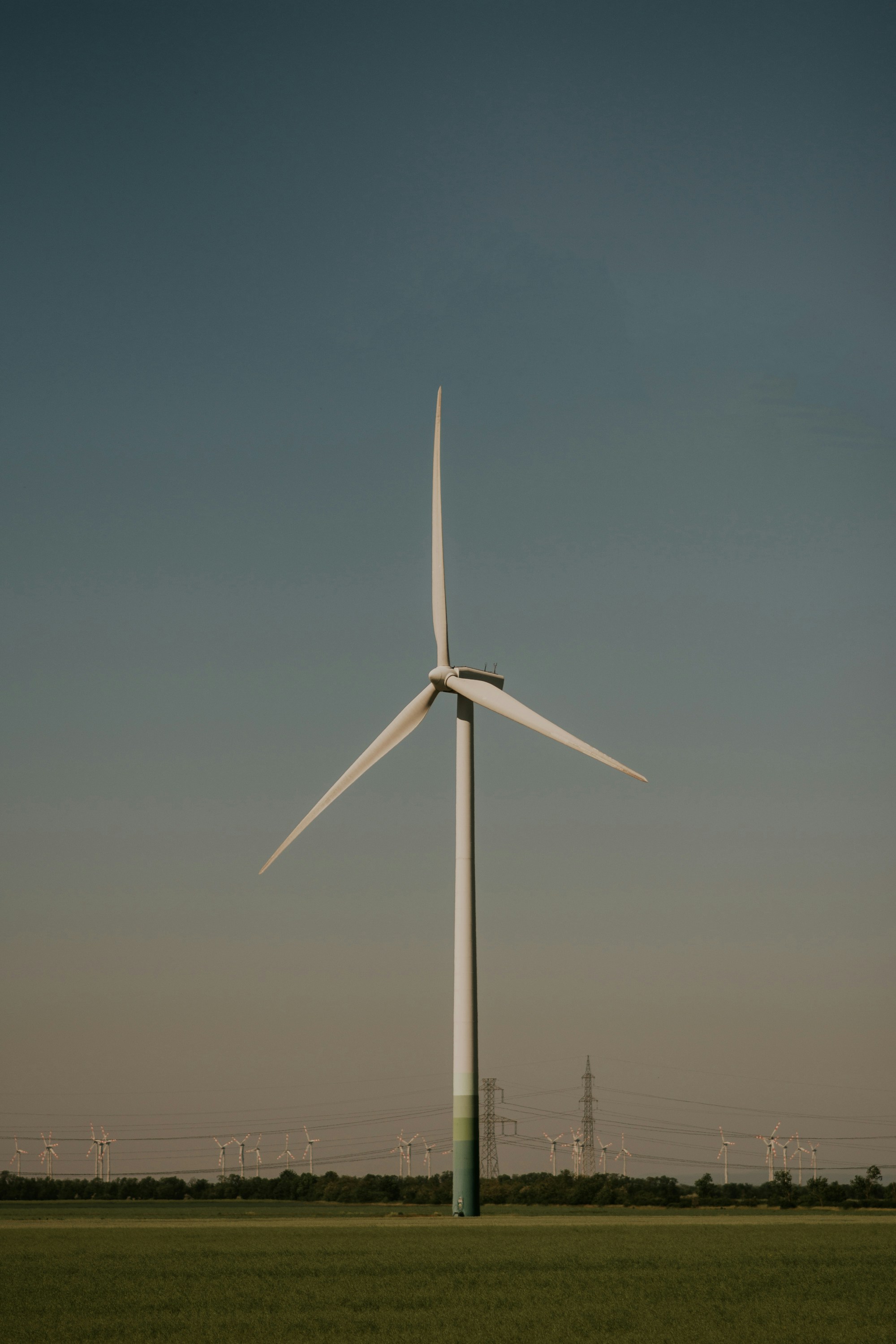 Wind turbine | photo of white wind turbine