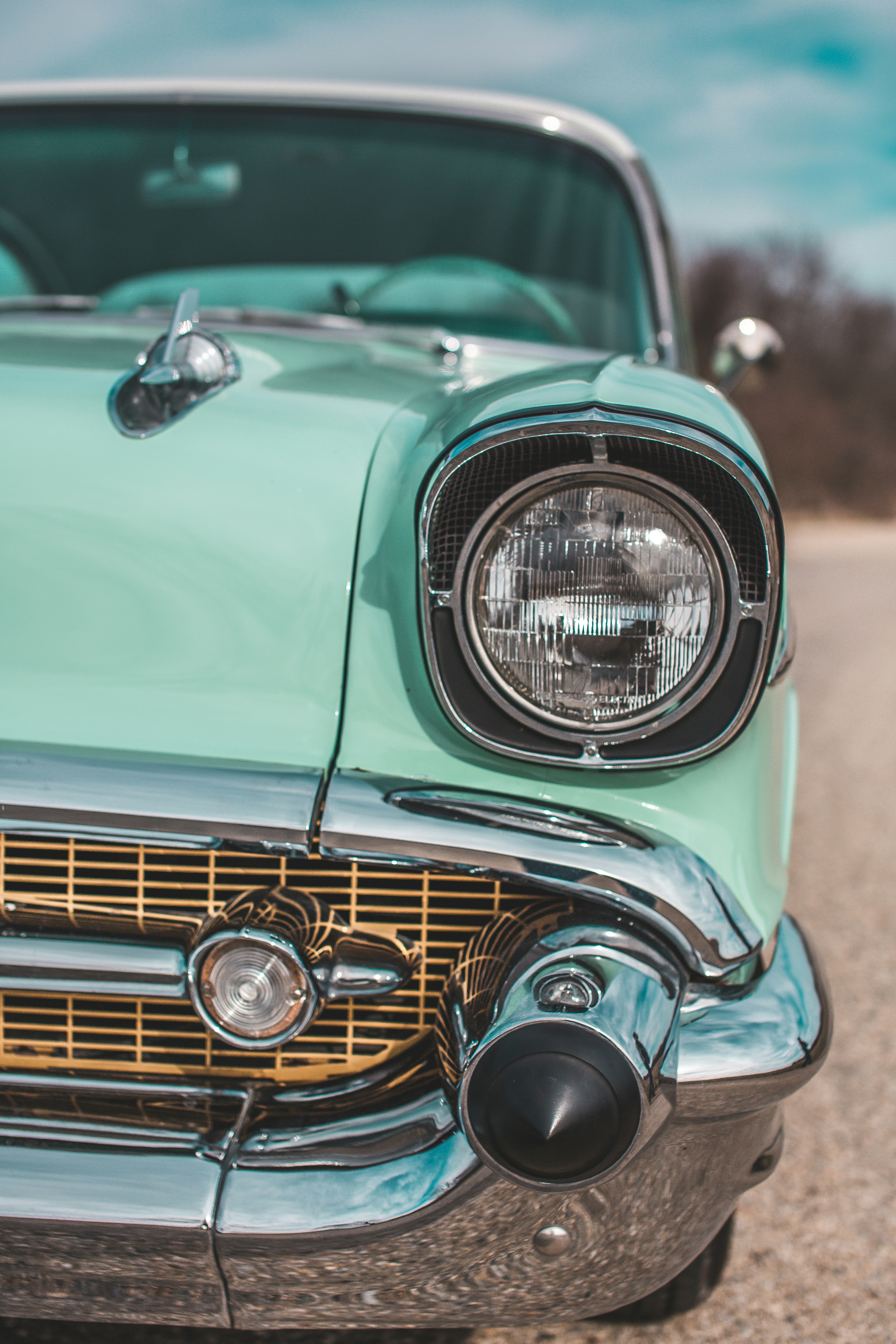 Close-up photography of classic teal car photo – Free Car Image on Unsplash