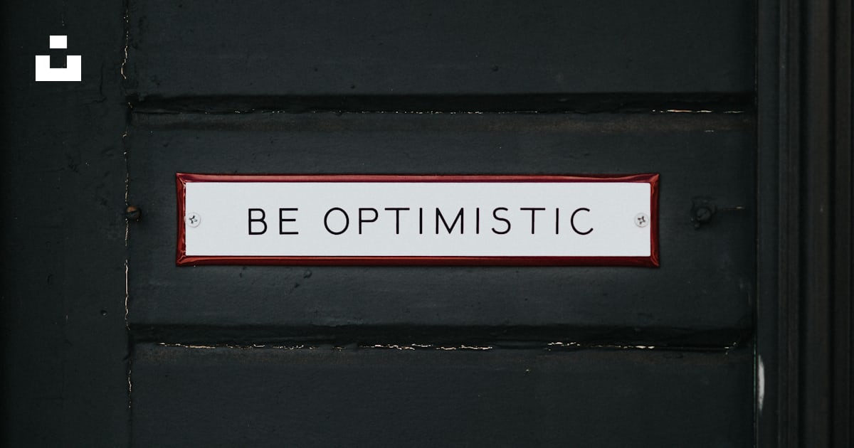 Porte en bois noir avec superposition de texte Be Optimistic photo ... Porte en bois noir avec superposition de texte Be Optimistic photo ...