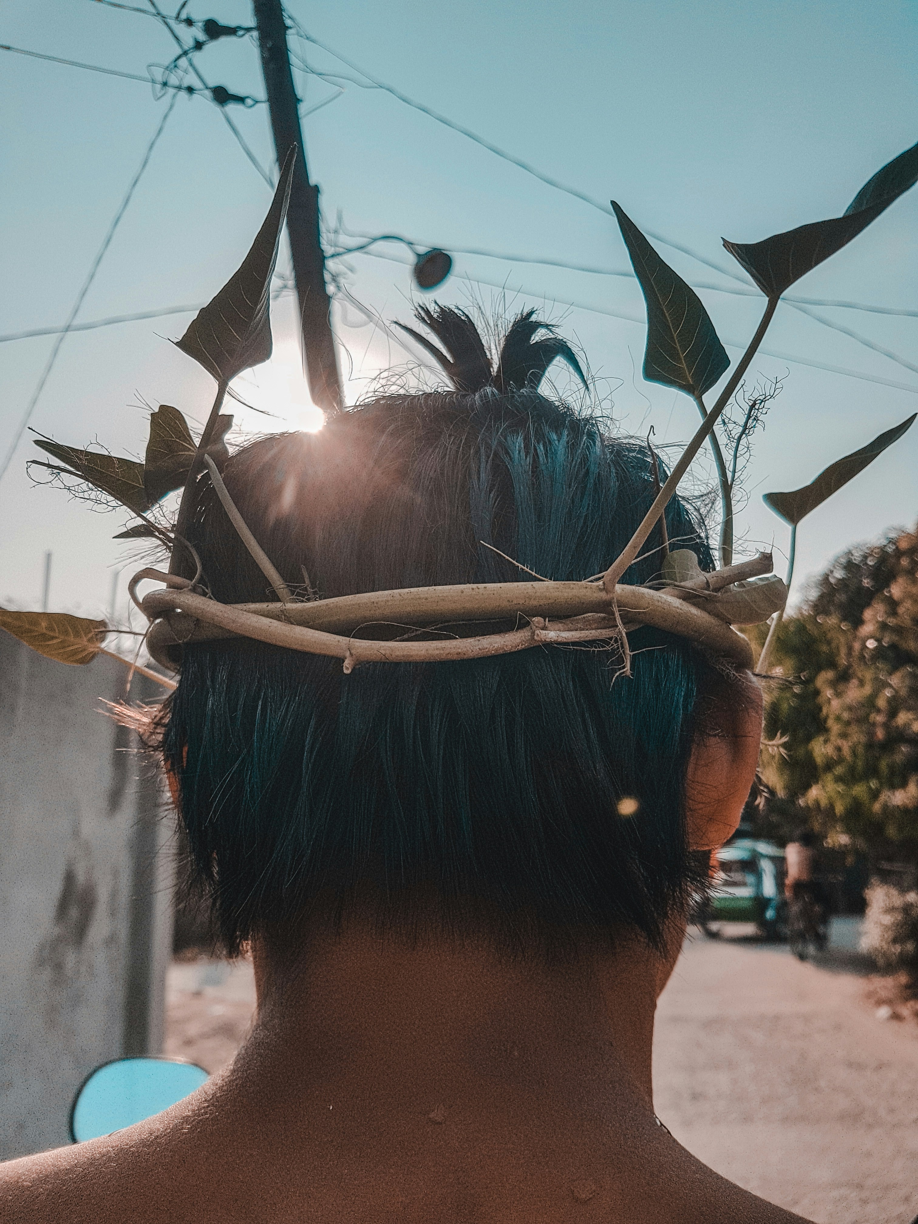 Street Monarch with Leaf Crown