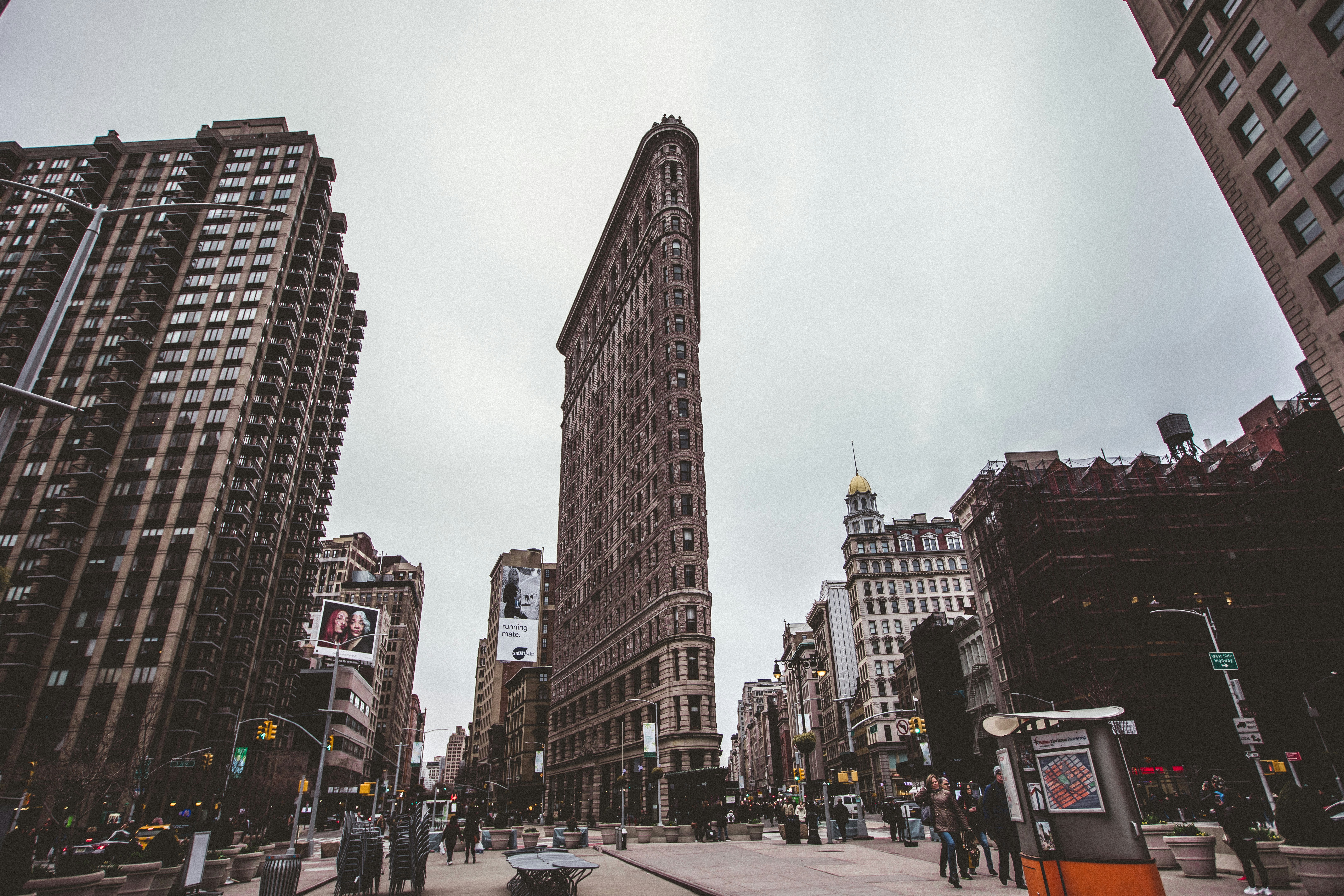 Flatiron Building | low angle of beige high-rise building