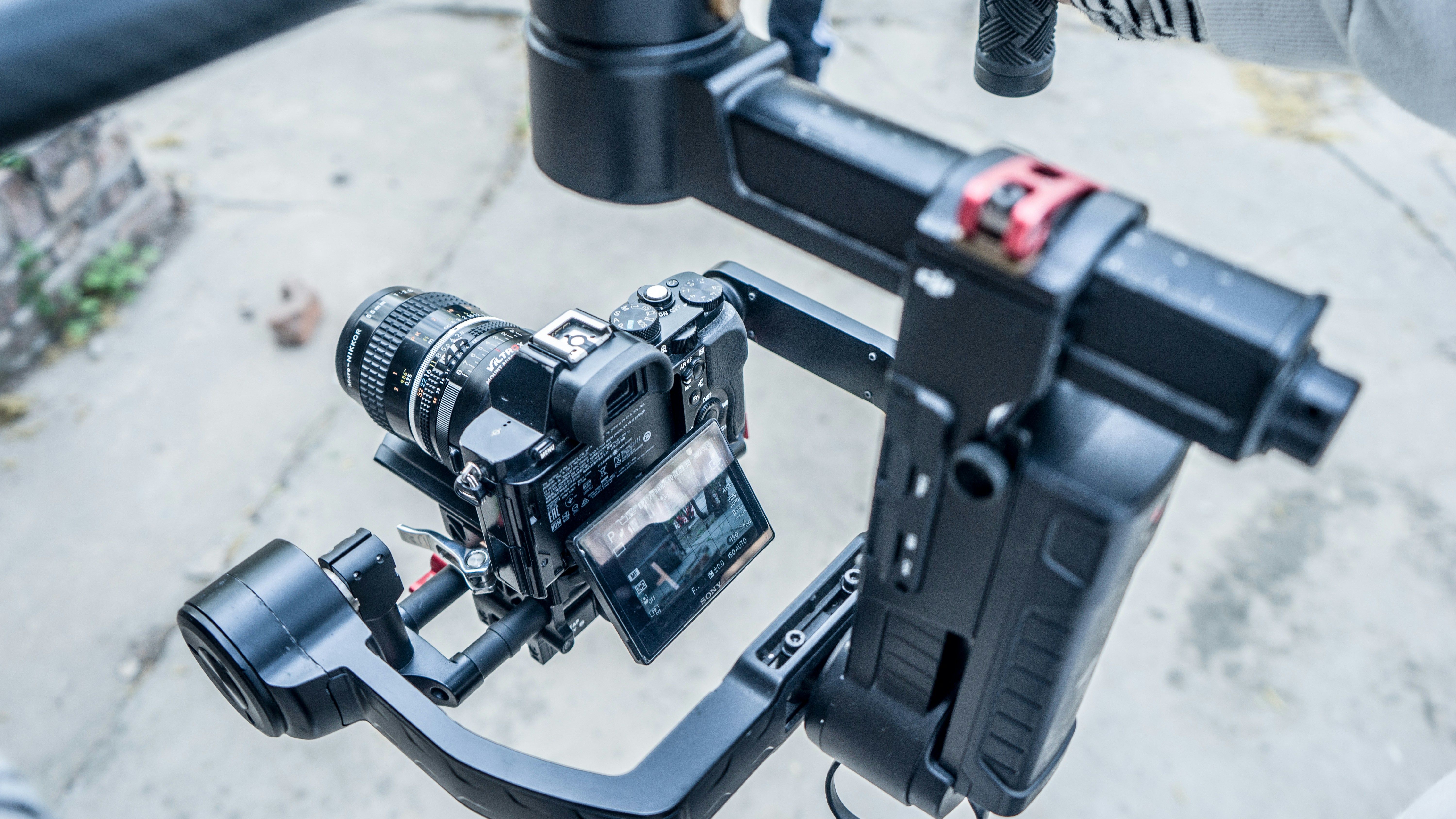DJI RONIN | black DSLR camera with black holder