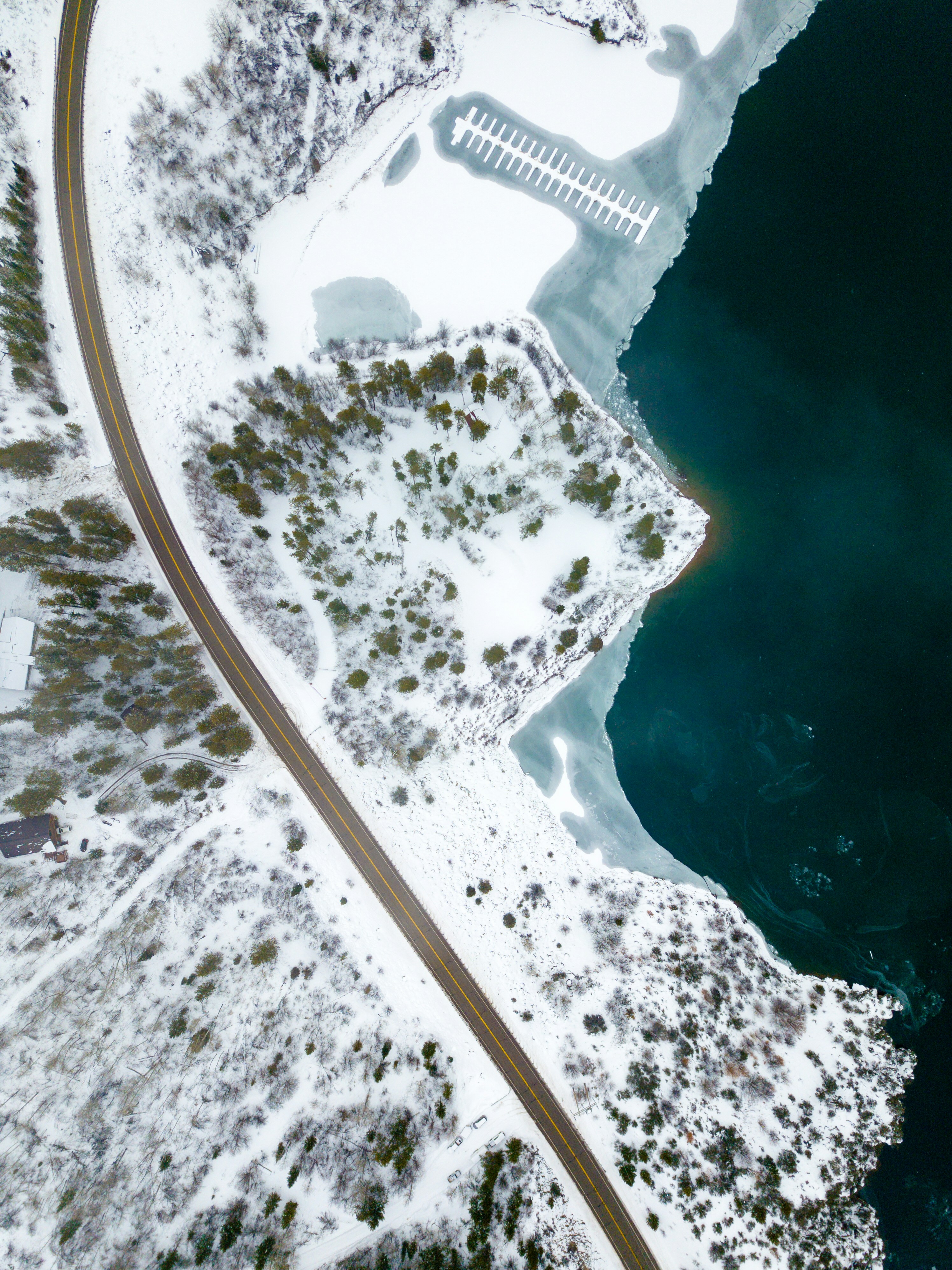 Aerial photograph of forest photo – Free Palisades dam Image on Unsplash