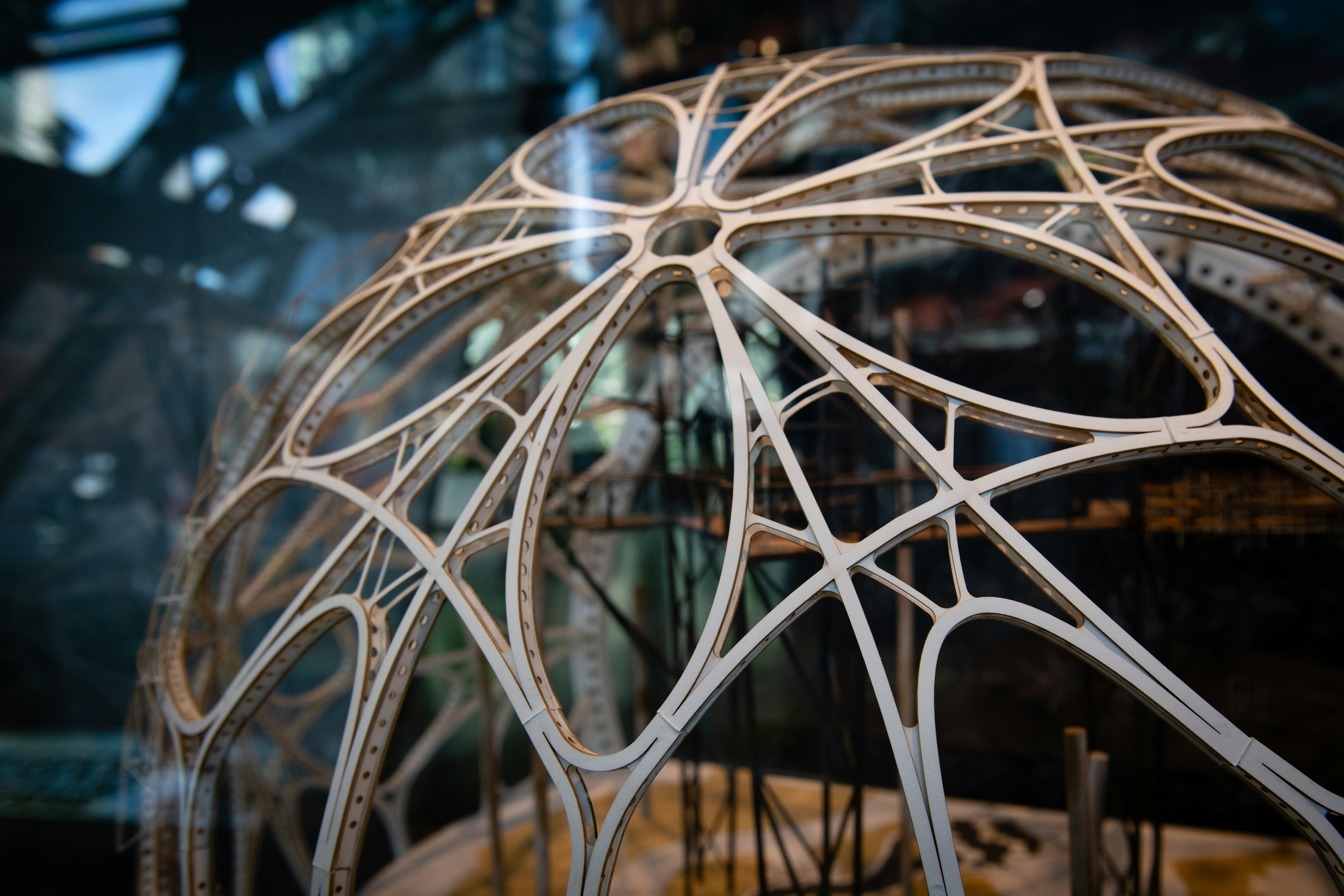 This is a model inside of Amazon’s Spheres in Seattle.