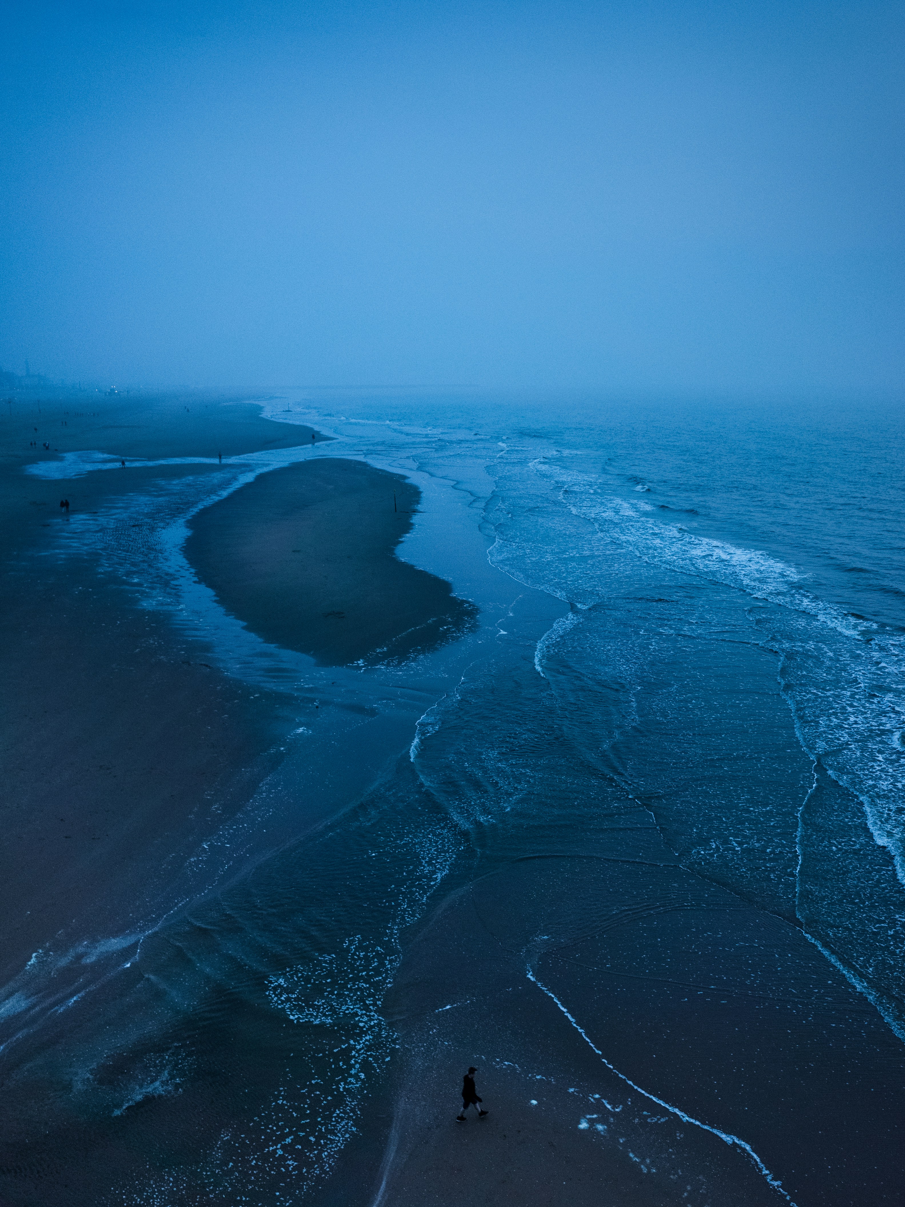 aerial photo of sea