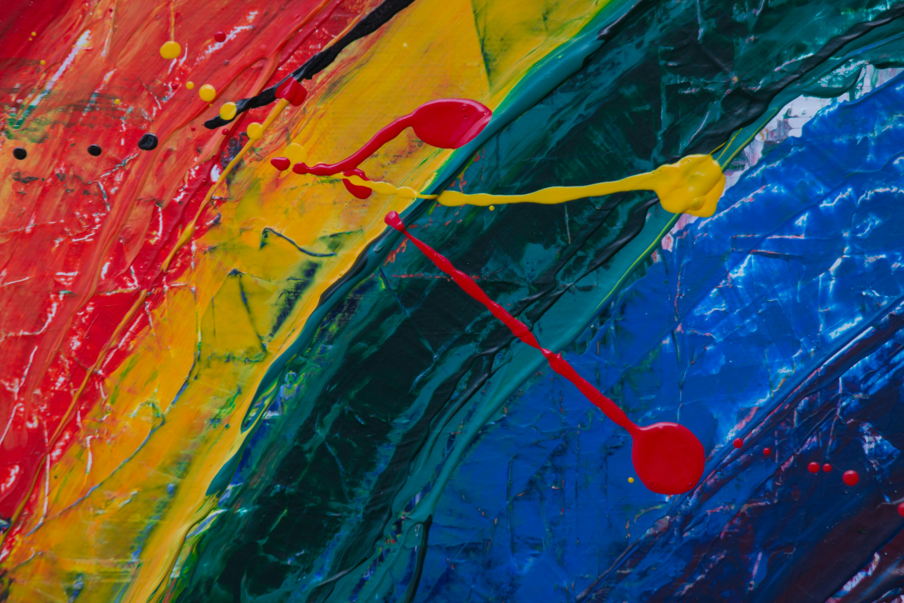 Rainbow Impasto Convergence