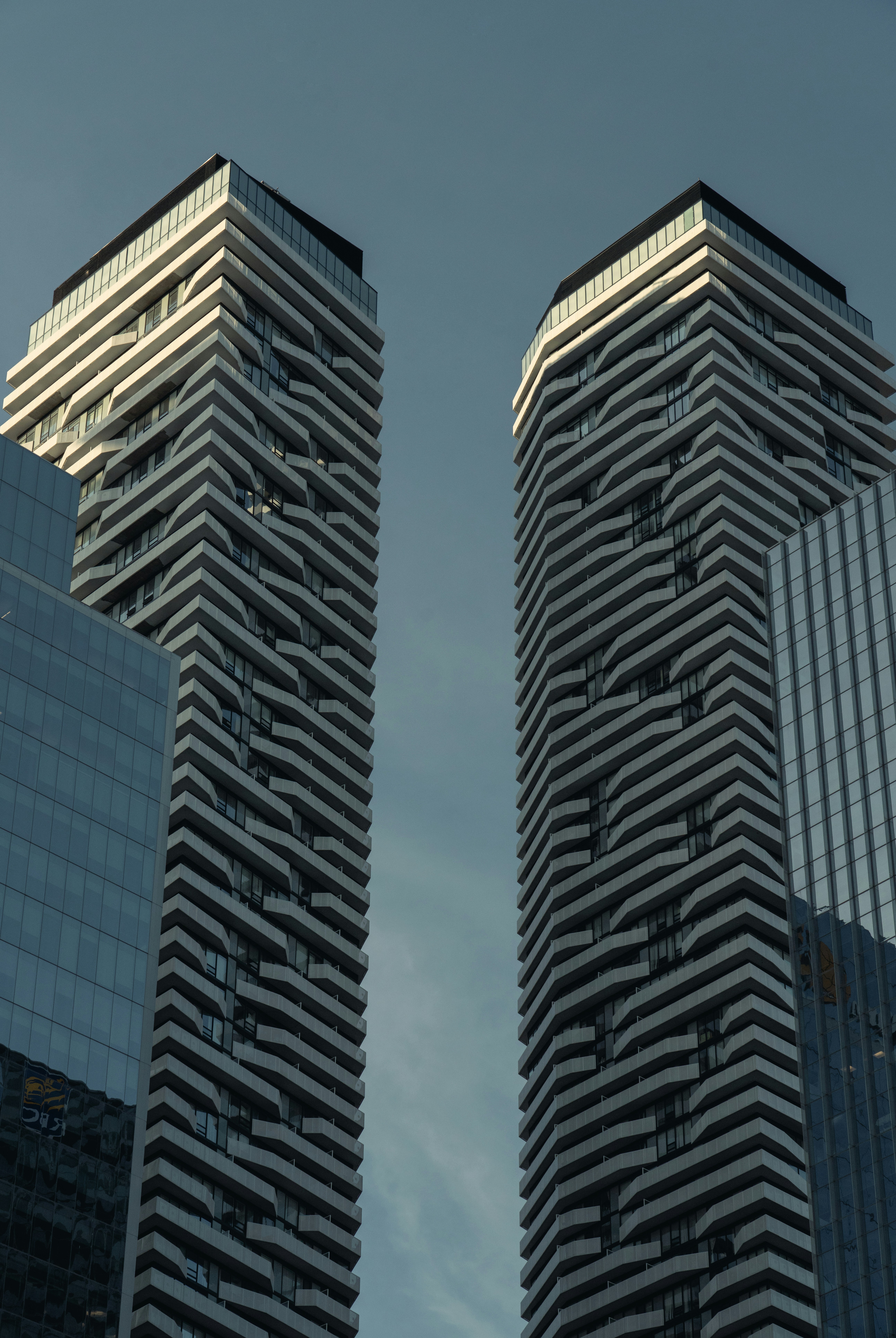 low-angle photography of twin buildings photo – Free Architecture Image ...