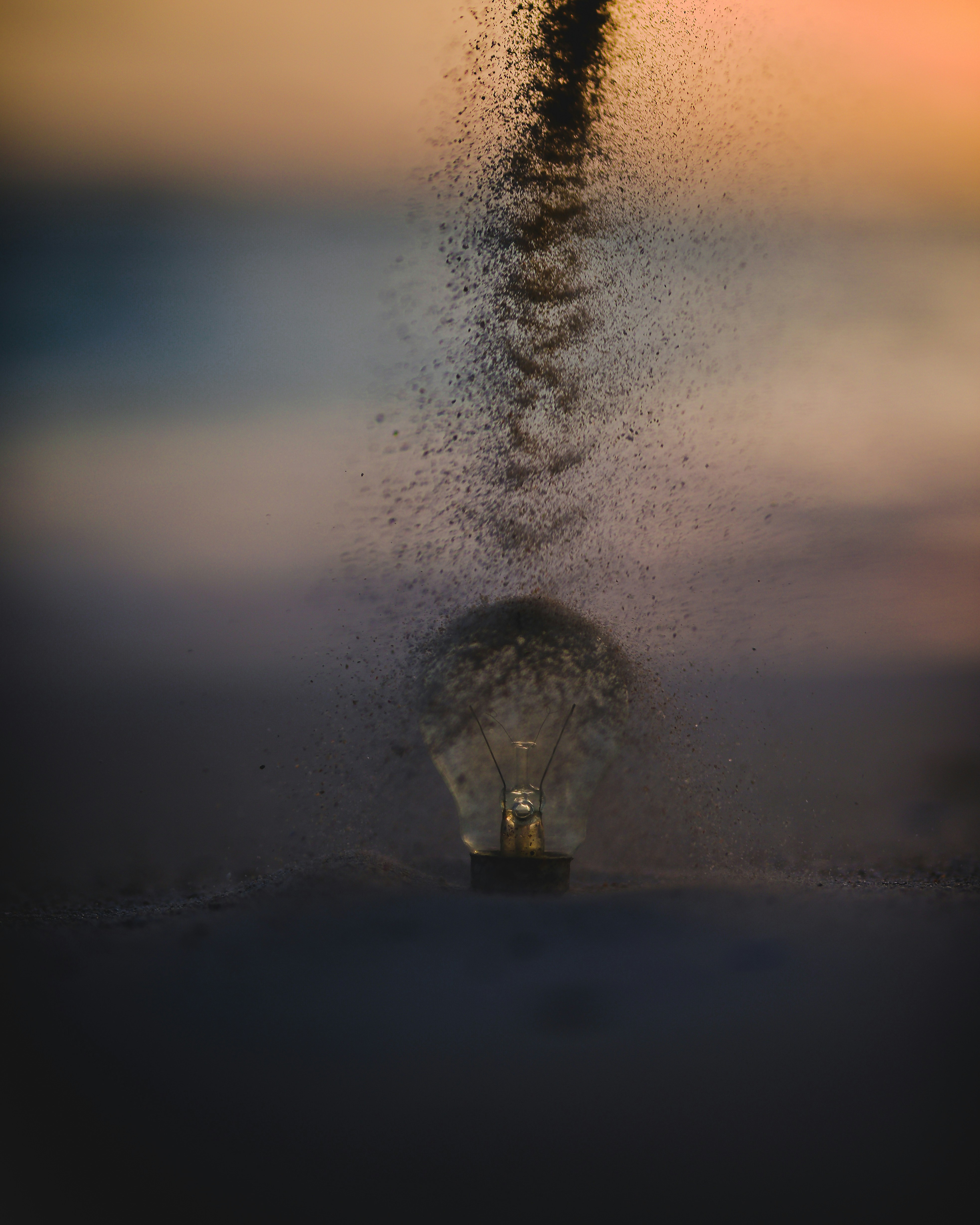 Falling Stardust on a Glass Lantern