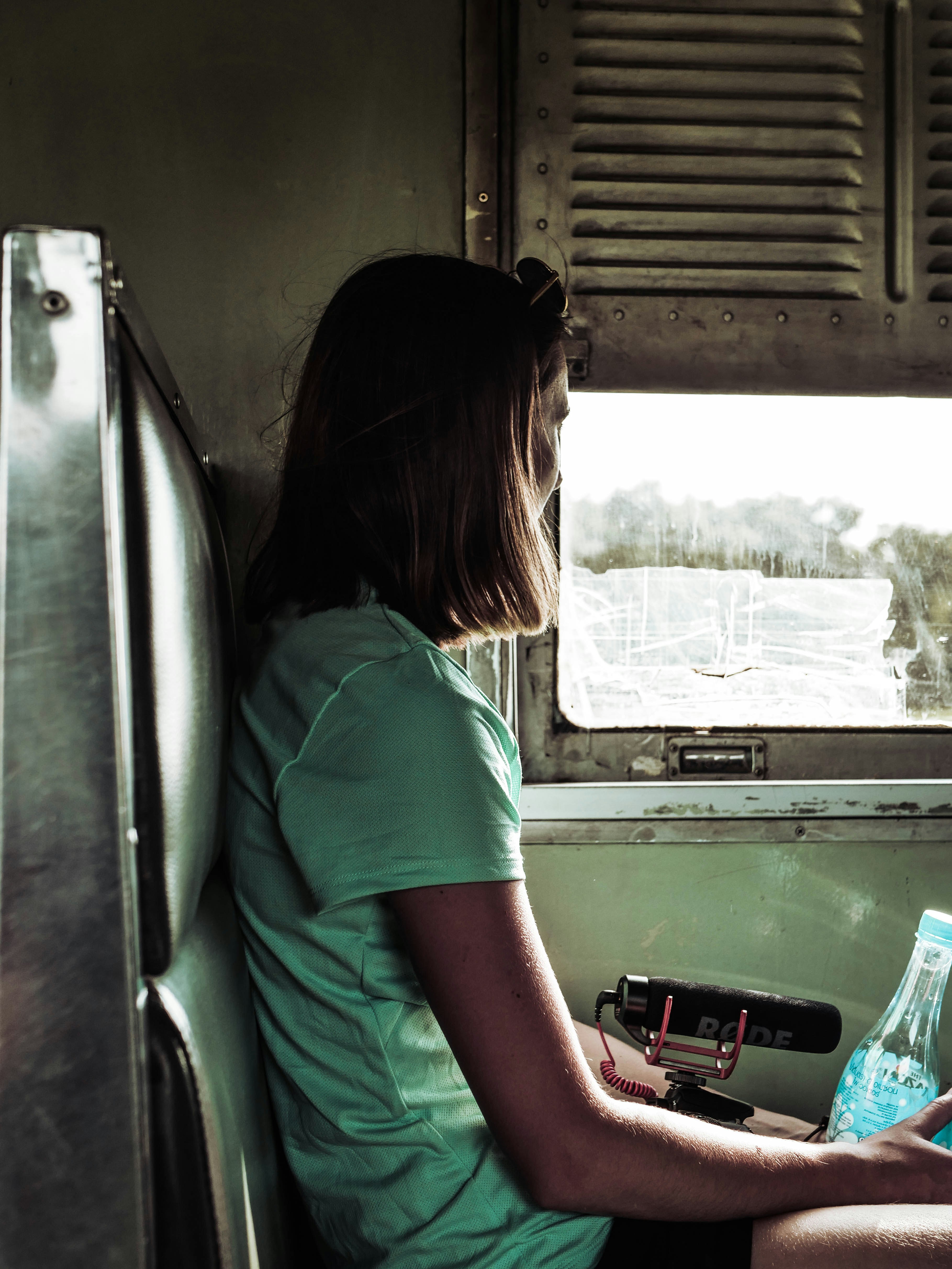 Sitting in the train at 40°C
