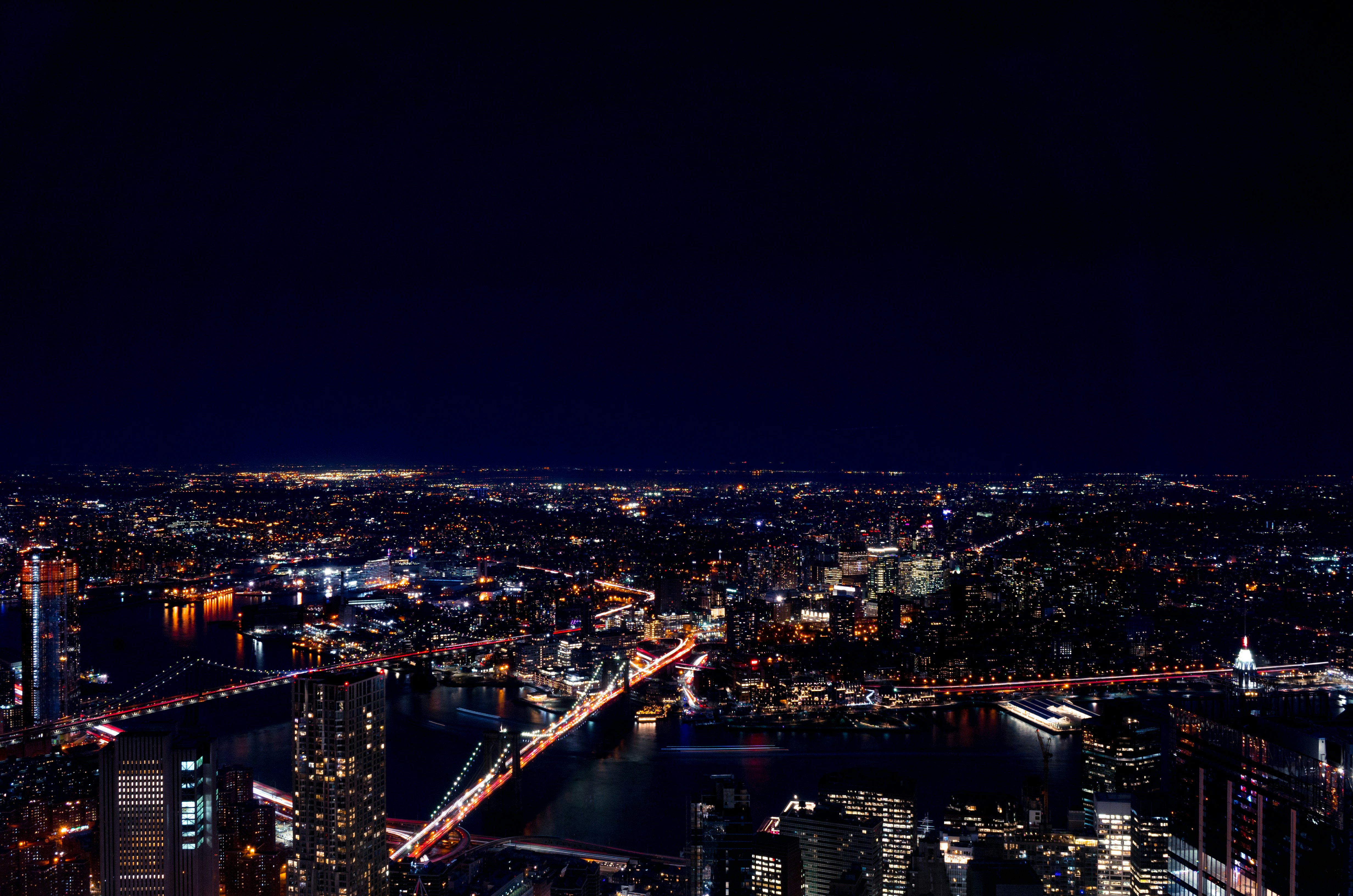 Aerial view of city buildings during nighttime photo – Free Freedom ...