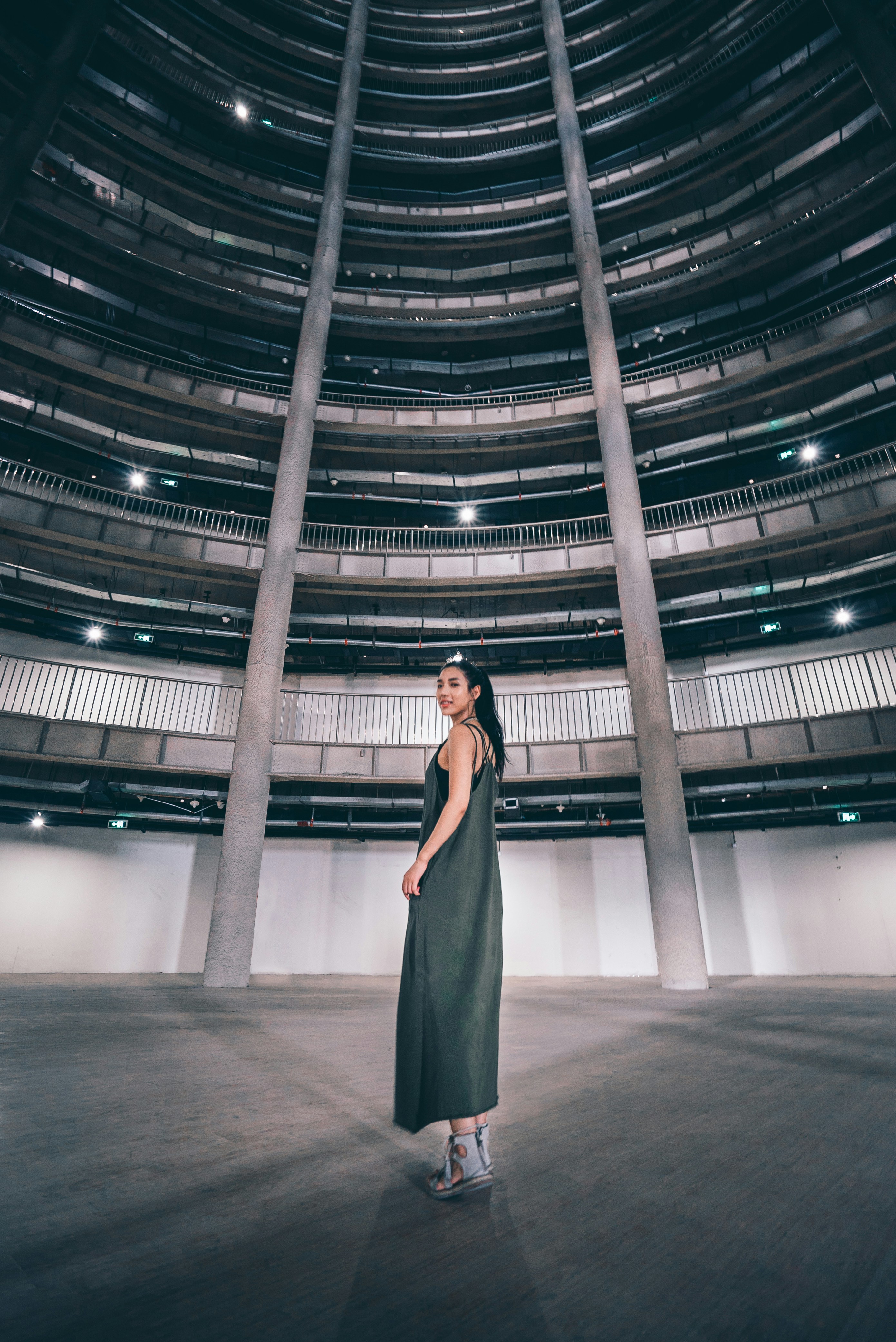 Echoes of Circles: Portrait in the Circular Atrium