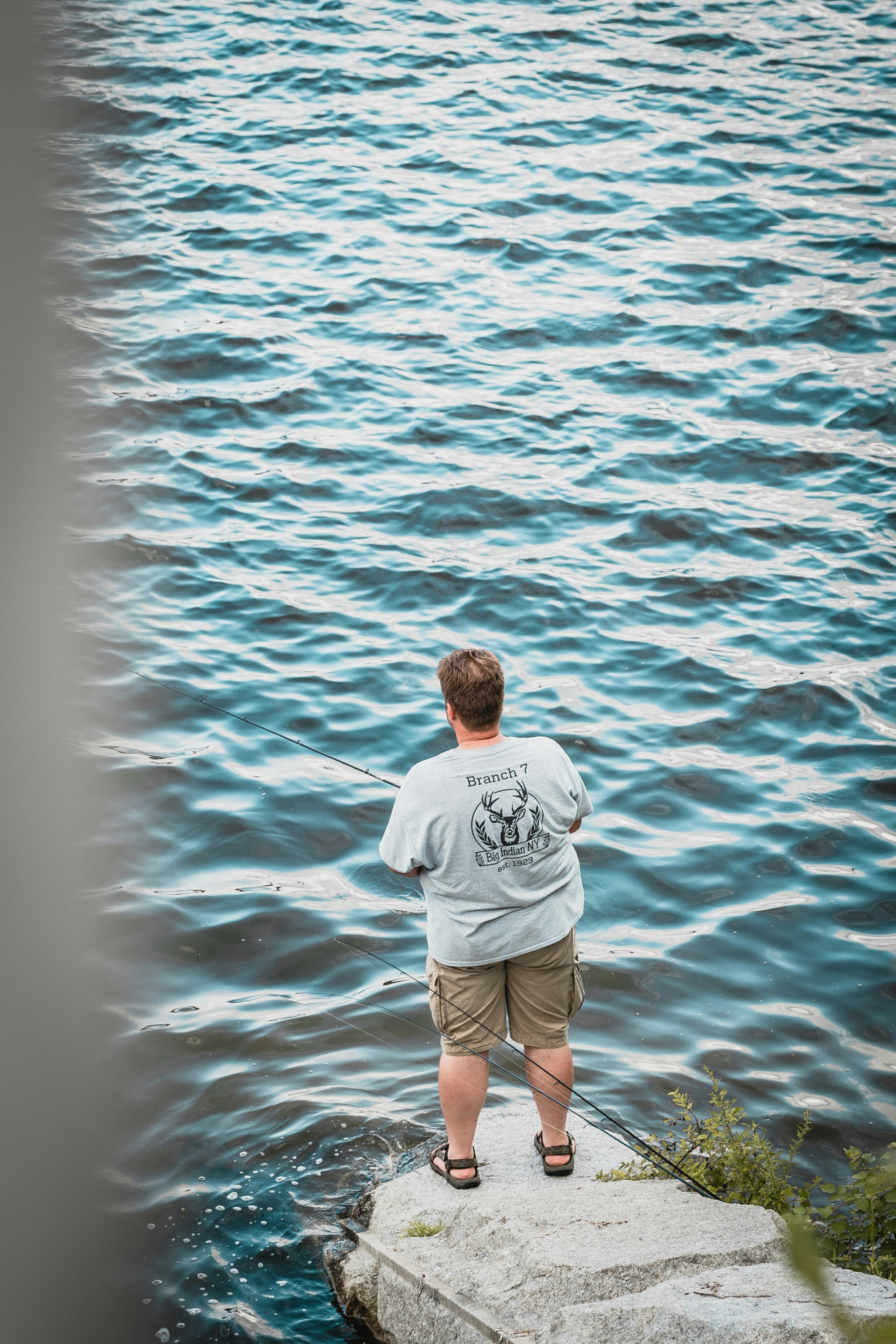 Casting Off the Edge: A Quiet Moment by the Water