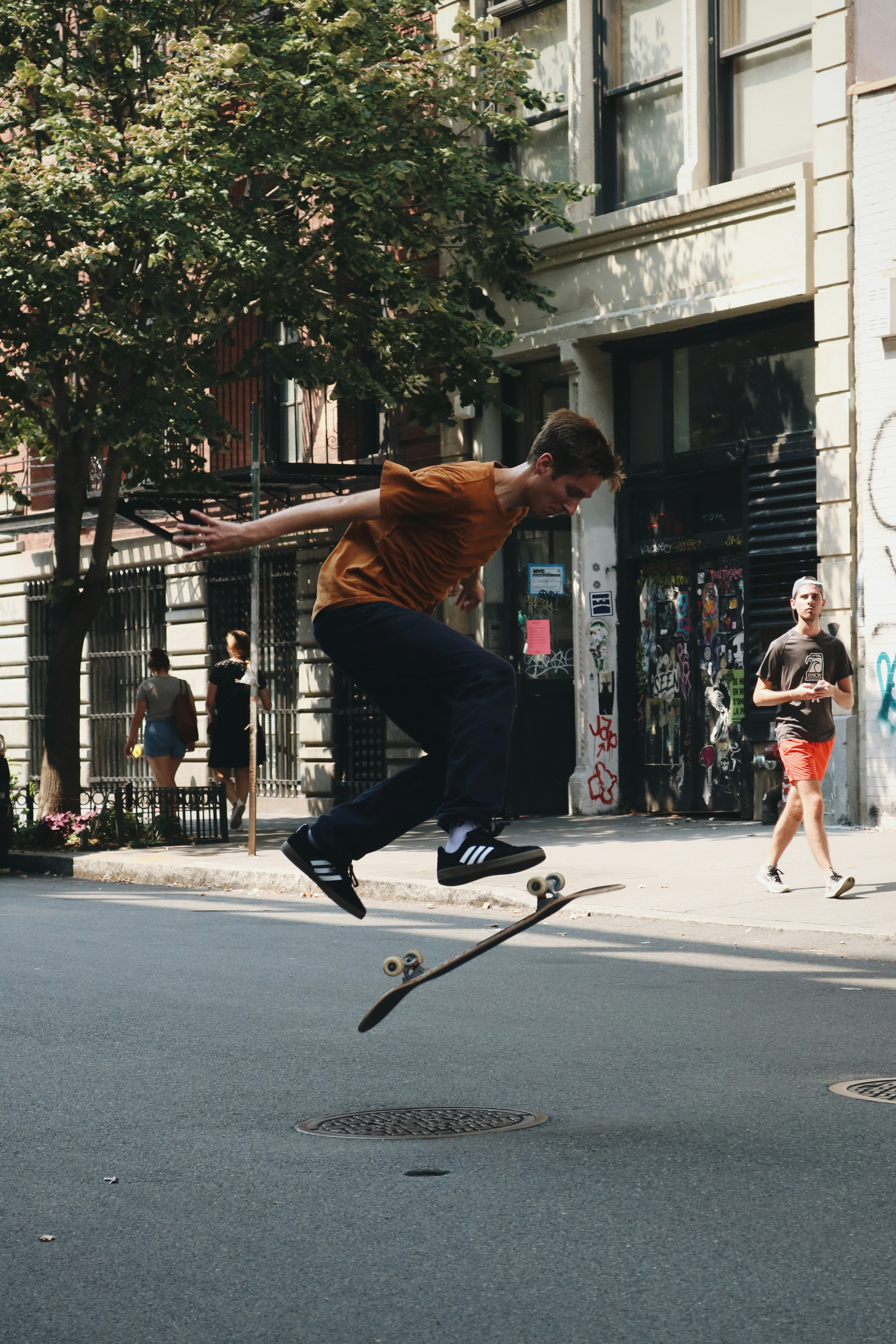 man doing skateboard tricks