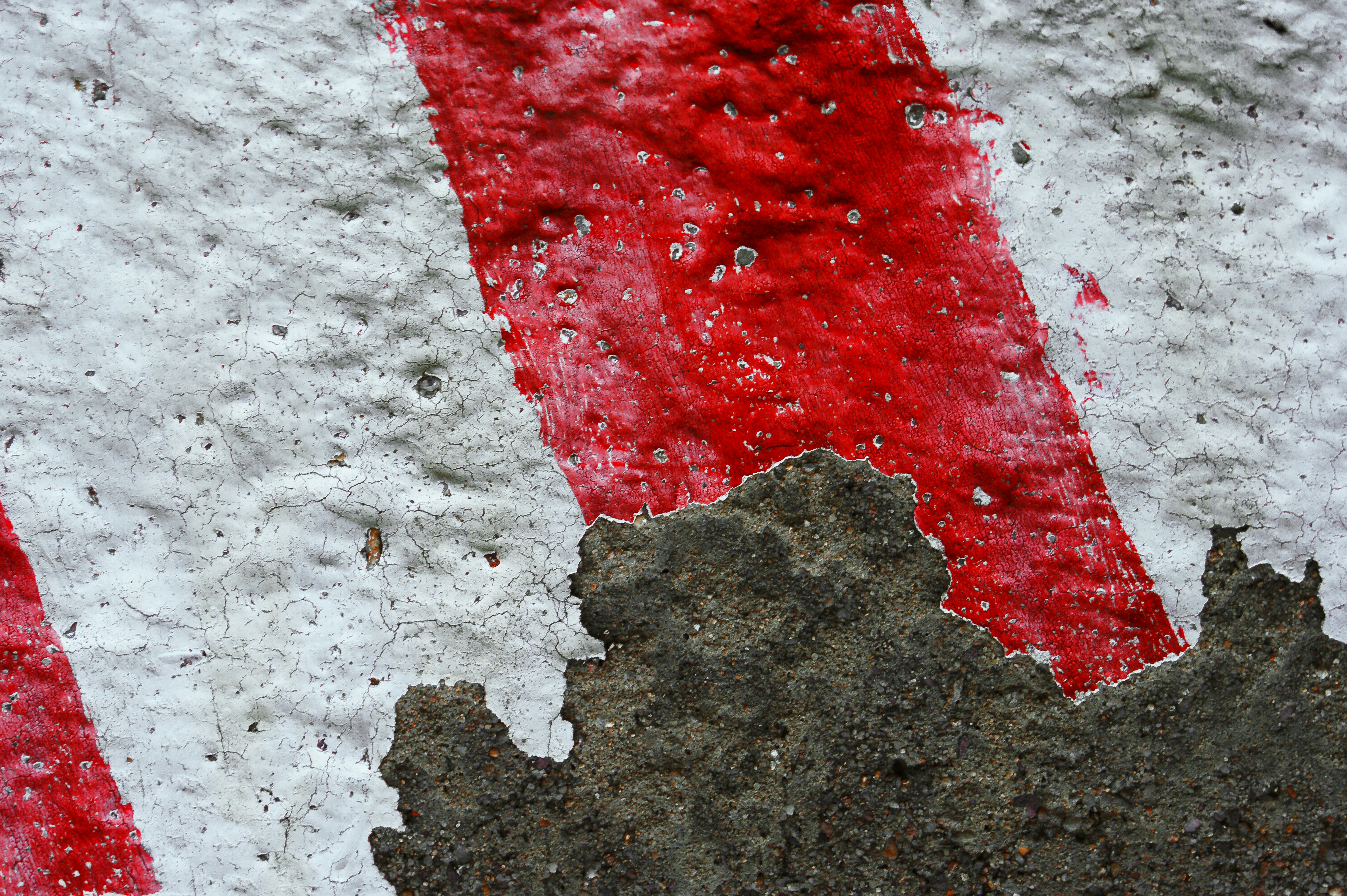 A close up of a red and white street sign photo – Free Red Image on ...