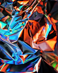 Prismatic Reflections on Crumpled Metal