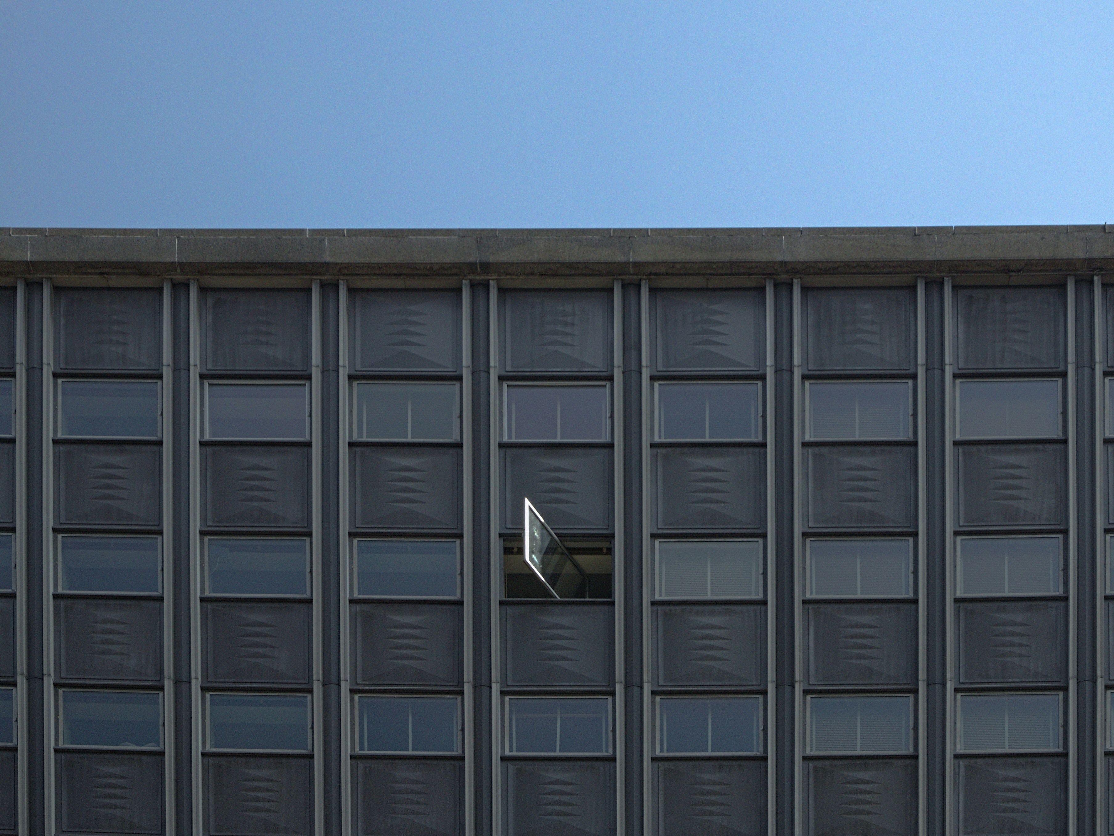 Building window opened under clear blue sky photo – Free Building Image ...