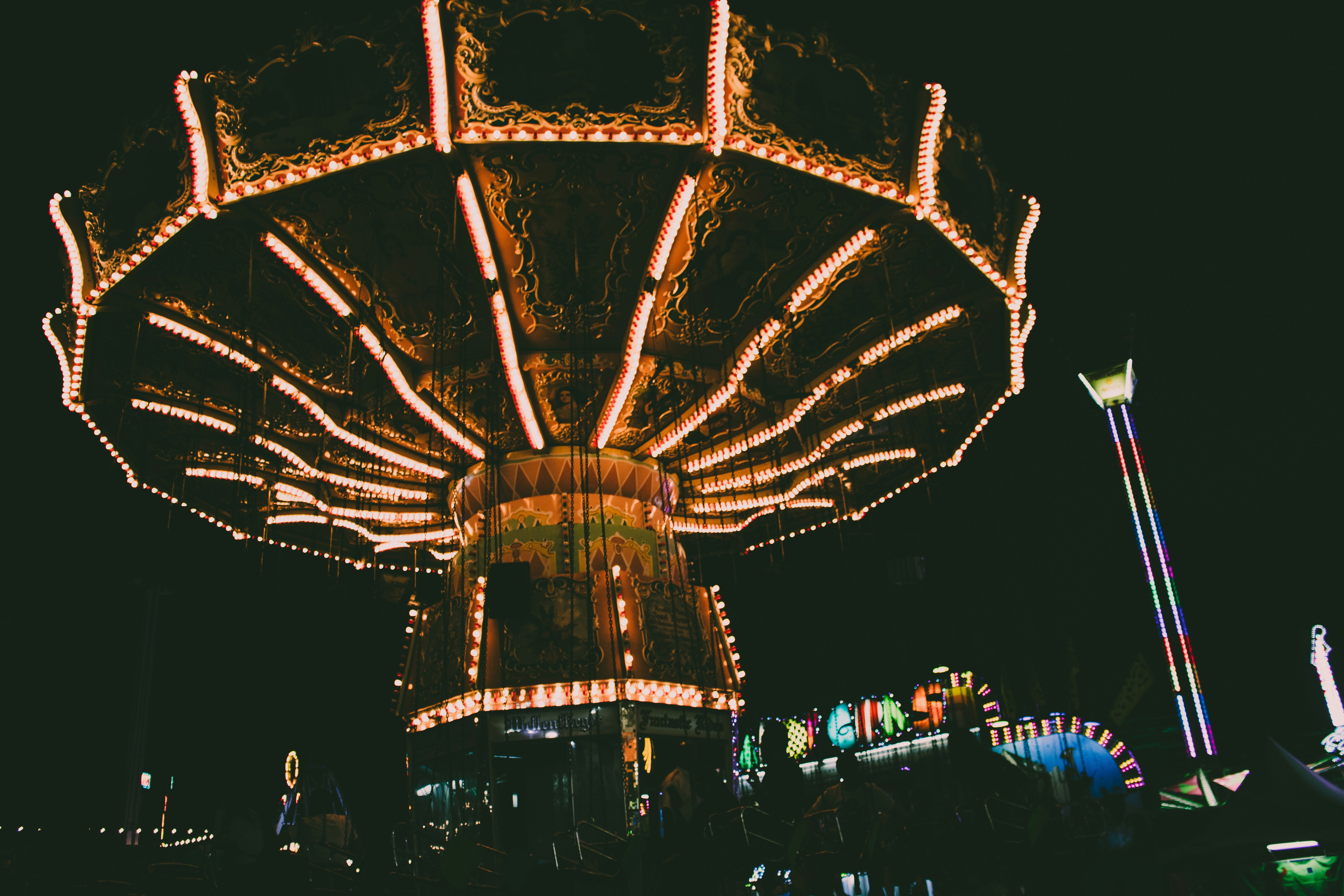 Carousel at night photo – Free Washington state fair Image on Unsplash